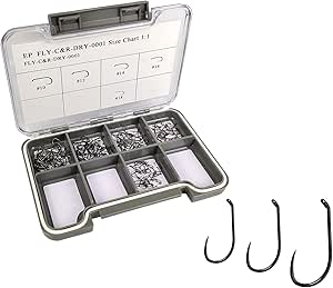 Amazon.com : EUPHENG Barbless Fly Fishing Hooks Dry Nymph Wet Shrimp Jig Hooks for Fly Tying ...