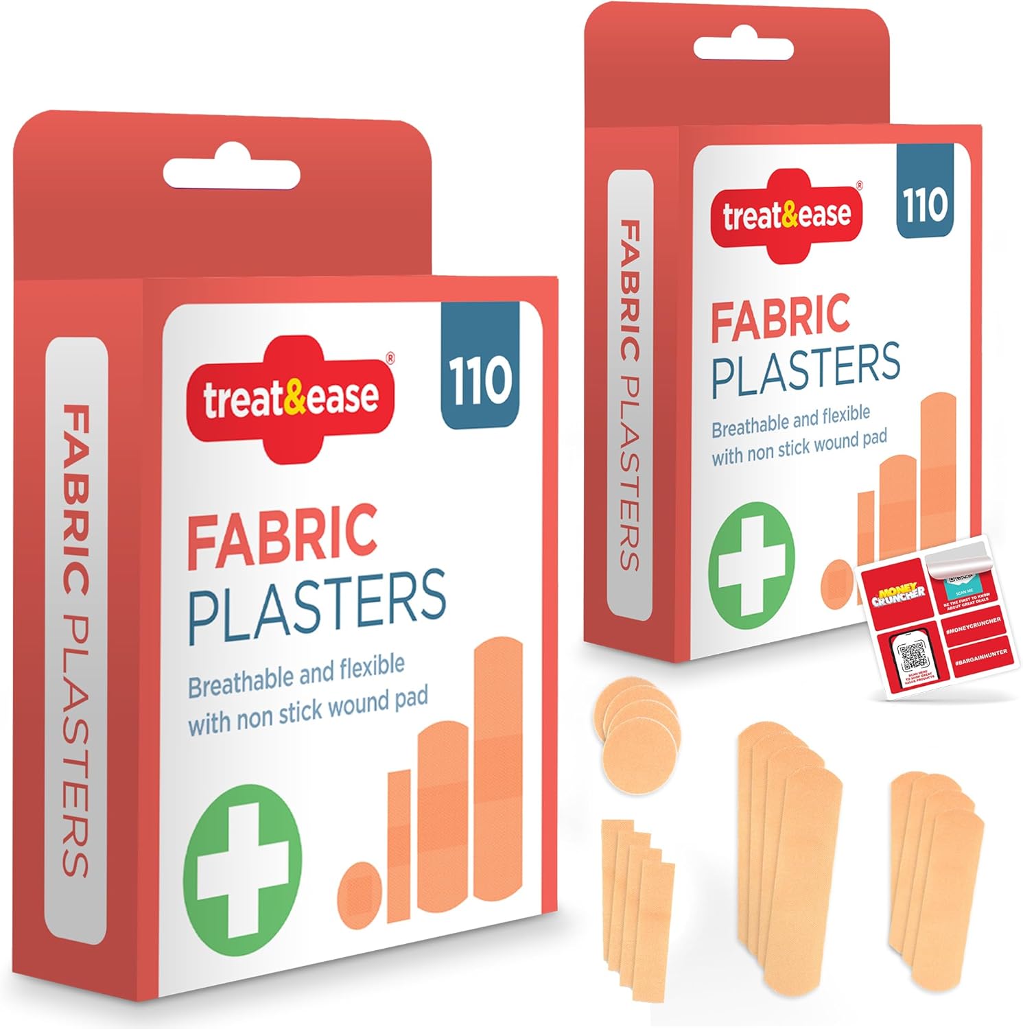 SOL 200pcs Fabric Plasters & Dressing Supplies - Assorted Sizes for ...