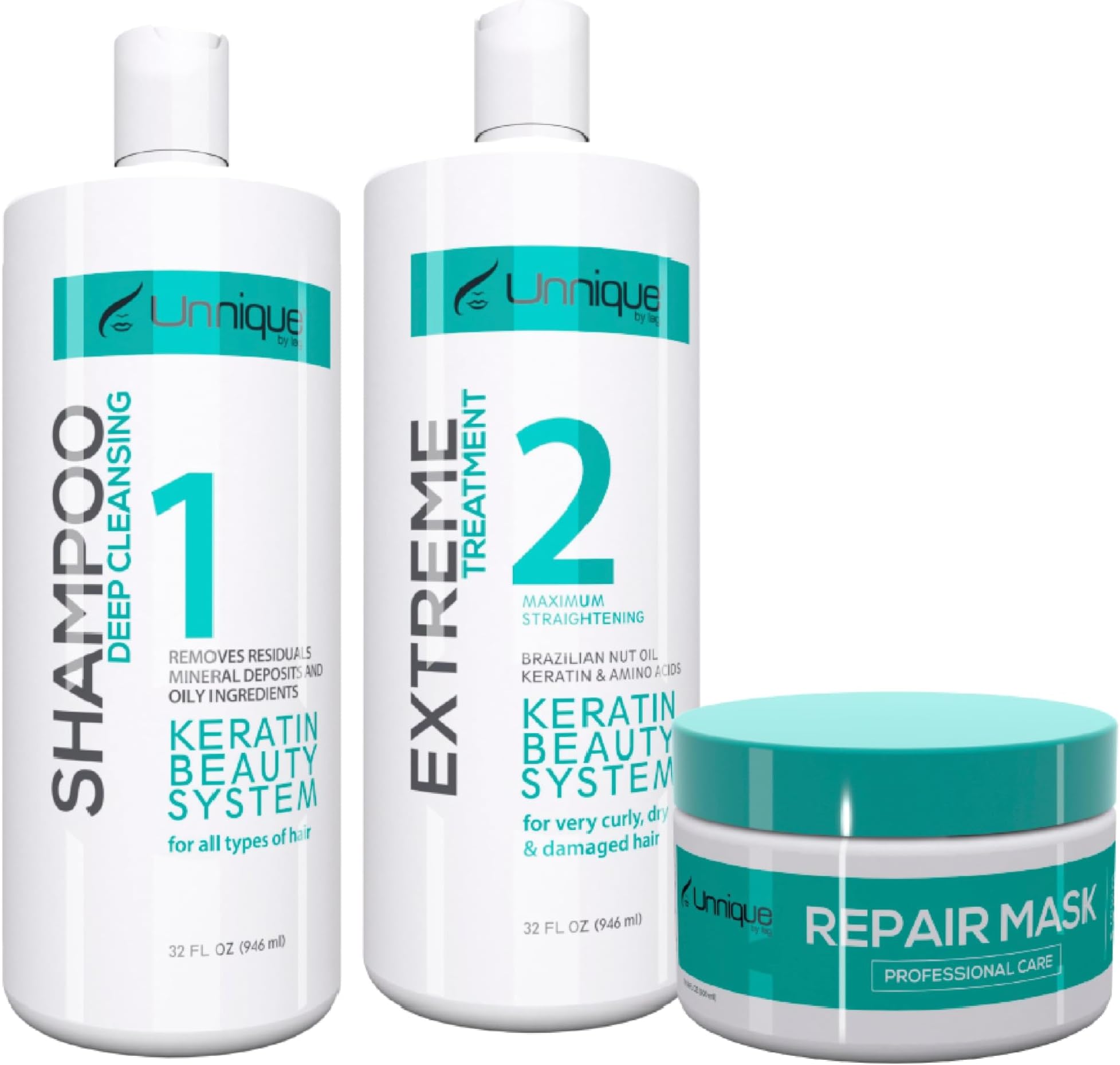 Amazon.com: UNNIQUE Ultimate Keratin Hair Treatment - Formaldehyde-free ...