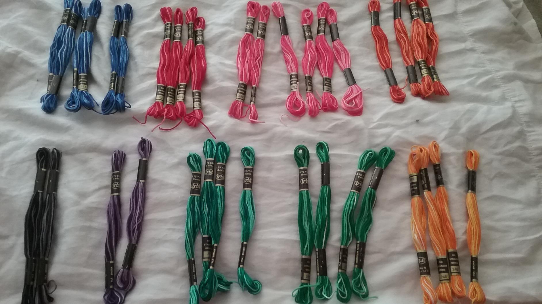 Amazon.com: Iris 1260, 36-Pack Embroidery Floss Pack, 8m, Variegated ...