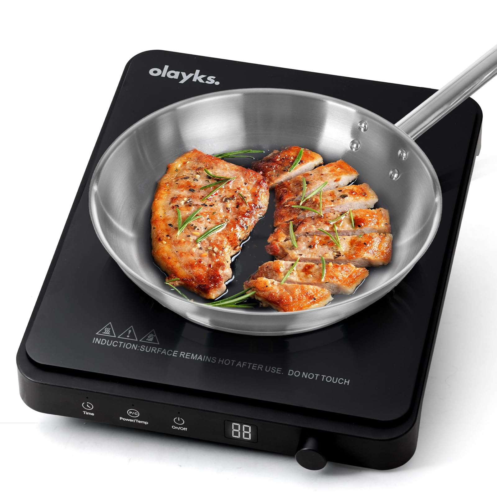Amazon.com: Olayks Portable Induction Cooktop, Countertop Burner Hot ...