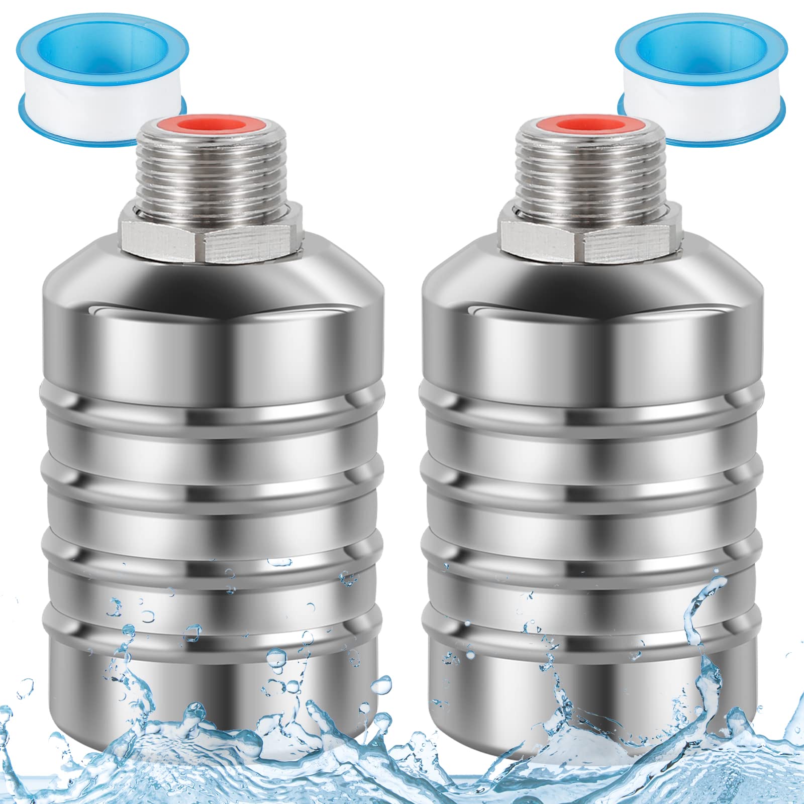 Amazon.com: 2Pcs Water Level Control Float Valve 304 Stainless Steel ...