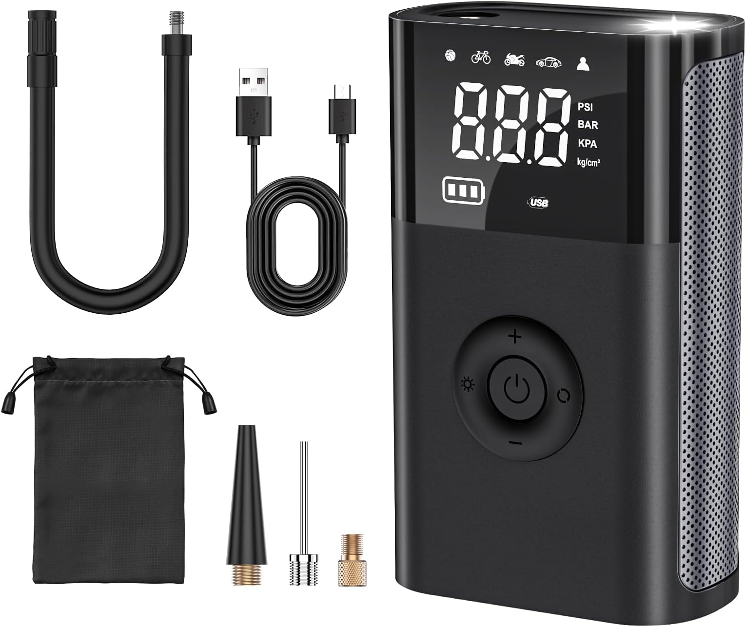 Amazon.com: AEER Tire Inflator Portable Air Compressor Air Pump for Car ...