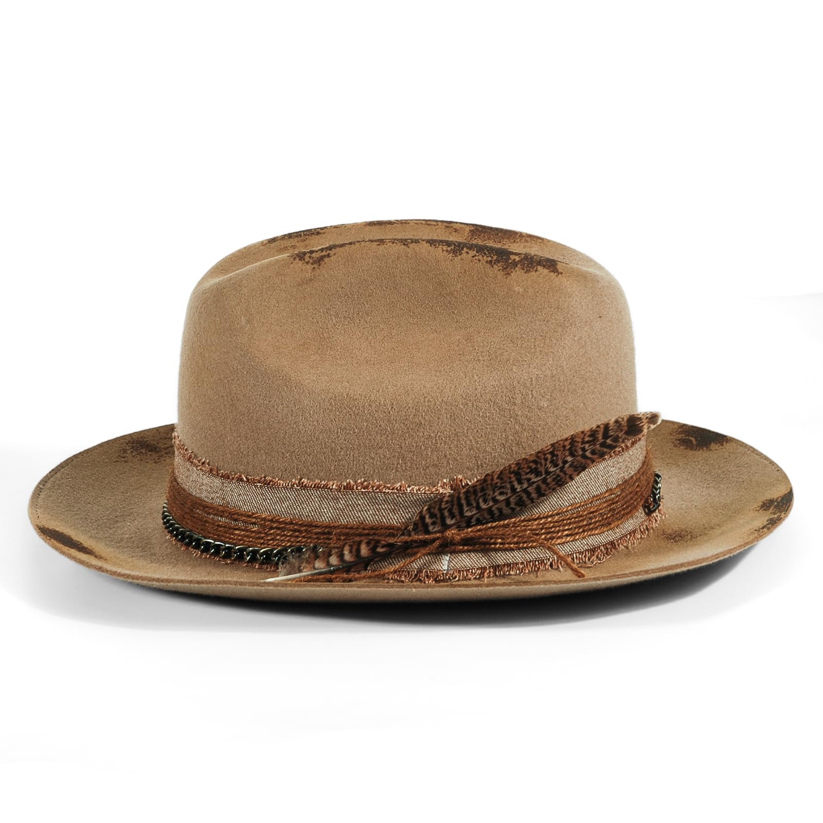 Snapklik.com : Open Road Hat Cowboy Fedora Hat Pure Wool Felt Hat ...