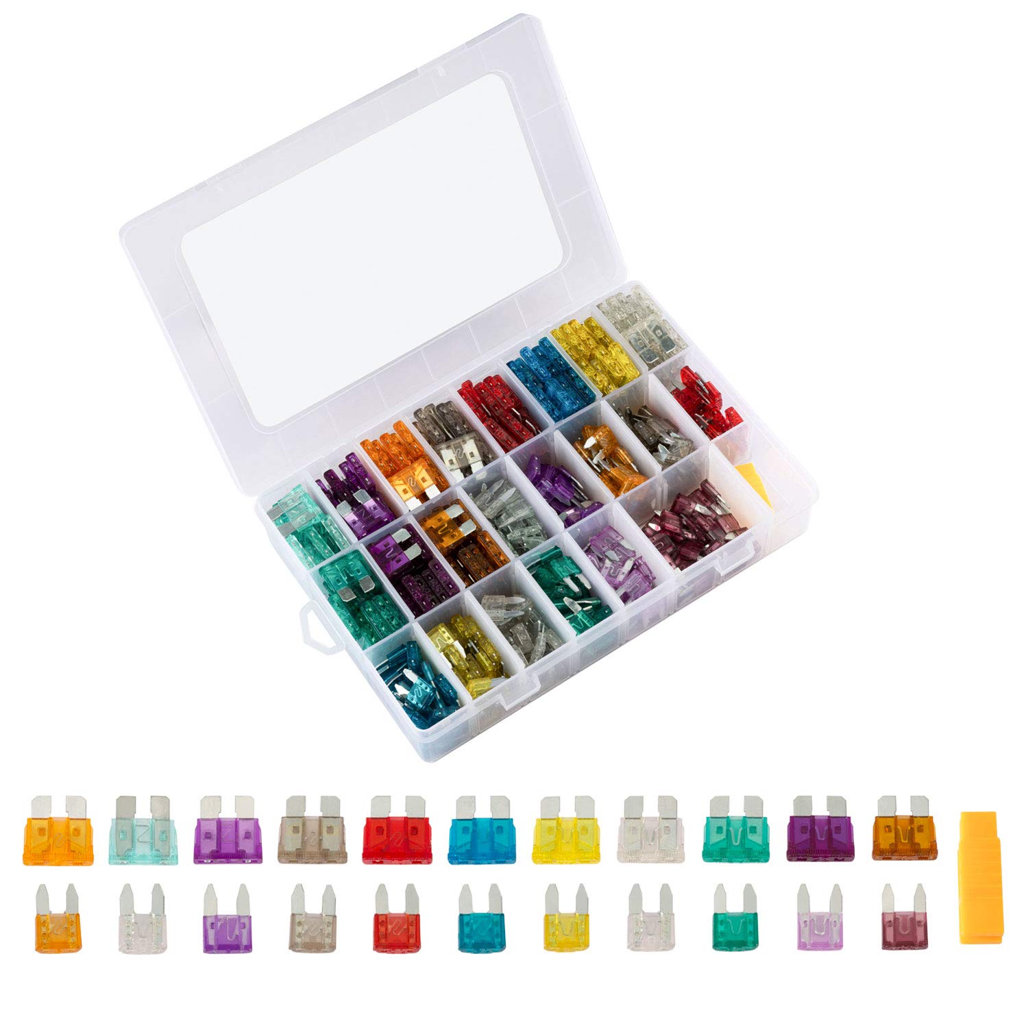 485 PCS Standard Automotive Fuses Kit for Auto Boat Truck SUV Caravan ...