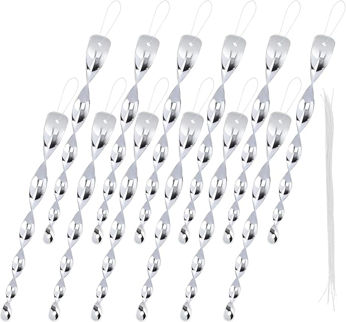 Amazon.com : GROWNEER 15-inch Bird Repellent Reflective Scare Rods 12 ...