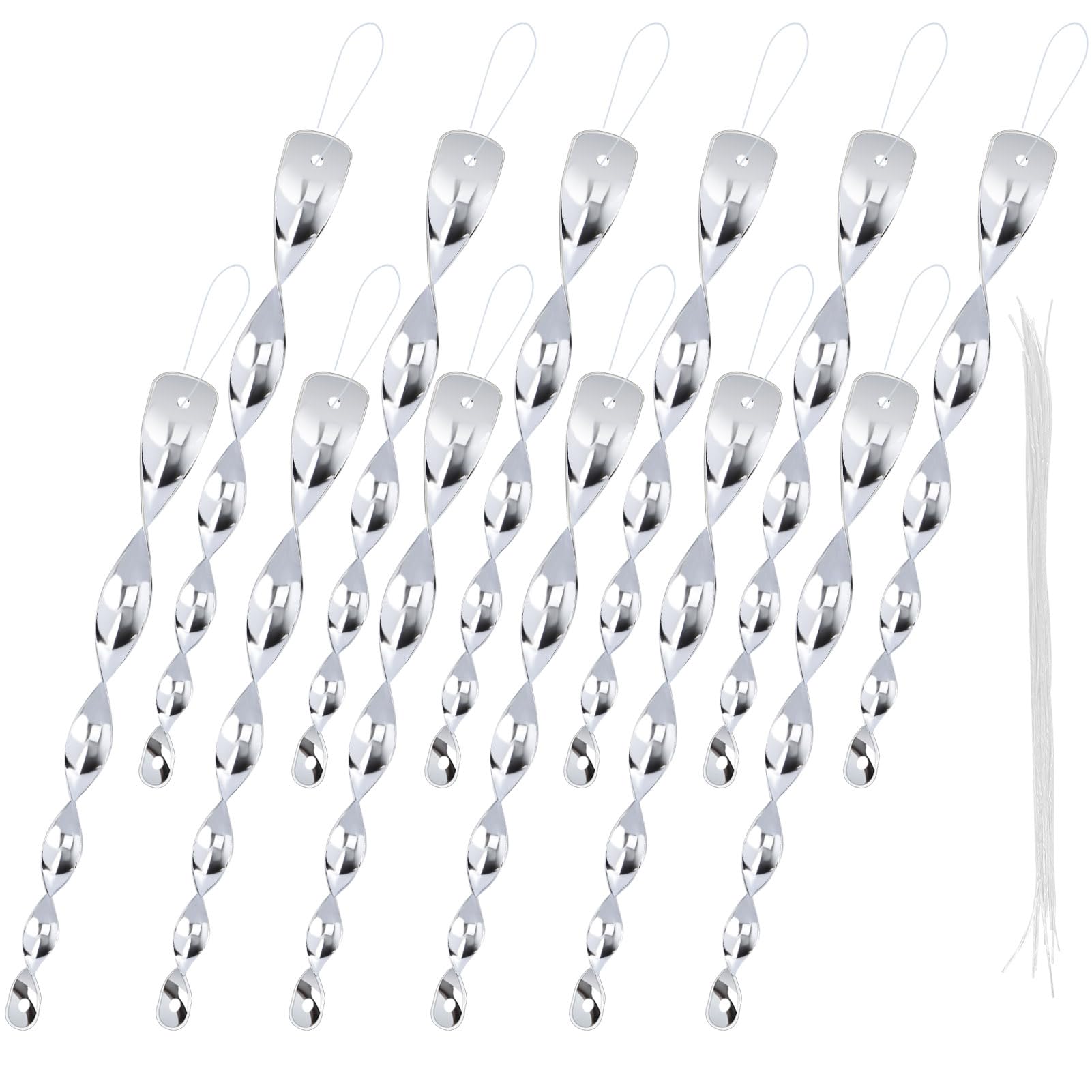 Amazon.com : GROWNEER 15-inch Bird Repellent Reflective Scare Rods 12 ...