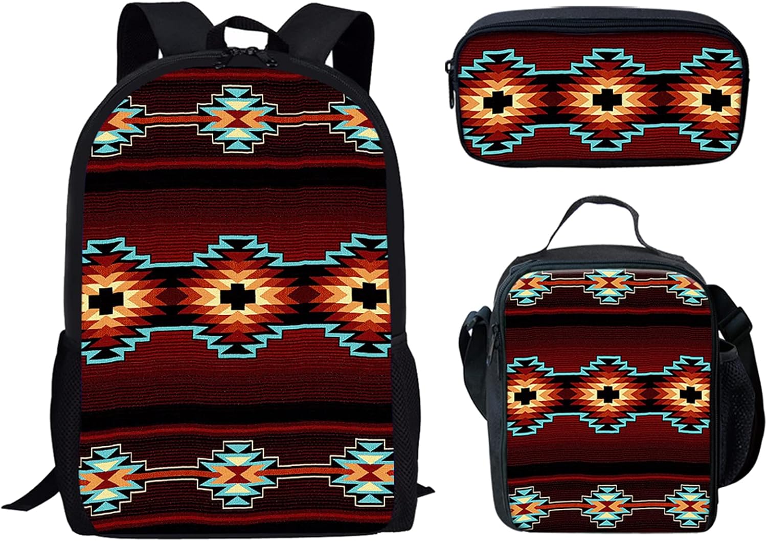 Amazon.com | GLENLCWE Southwestern Native Navajo Print Backpack Combo ...