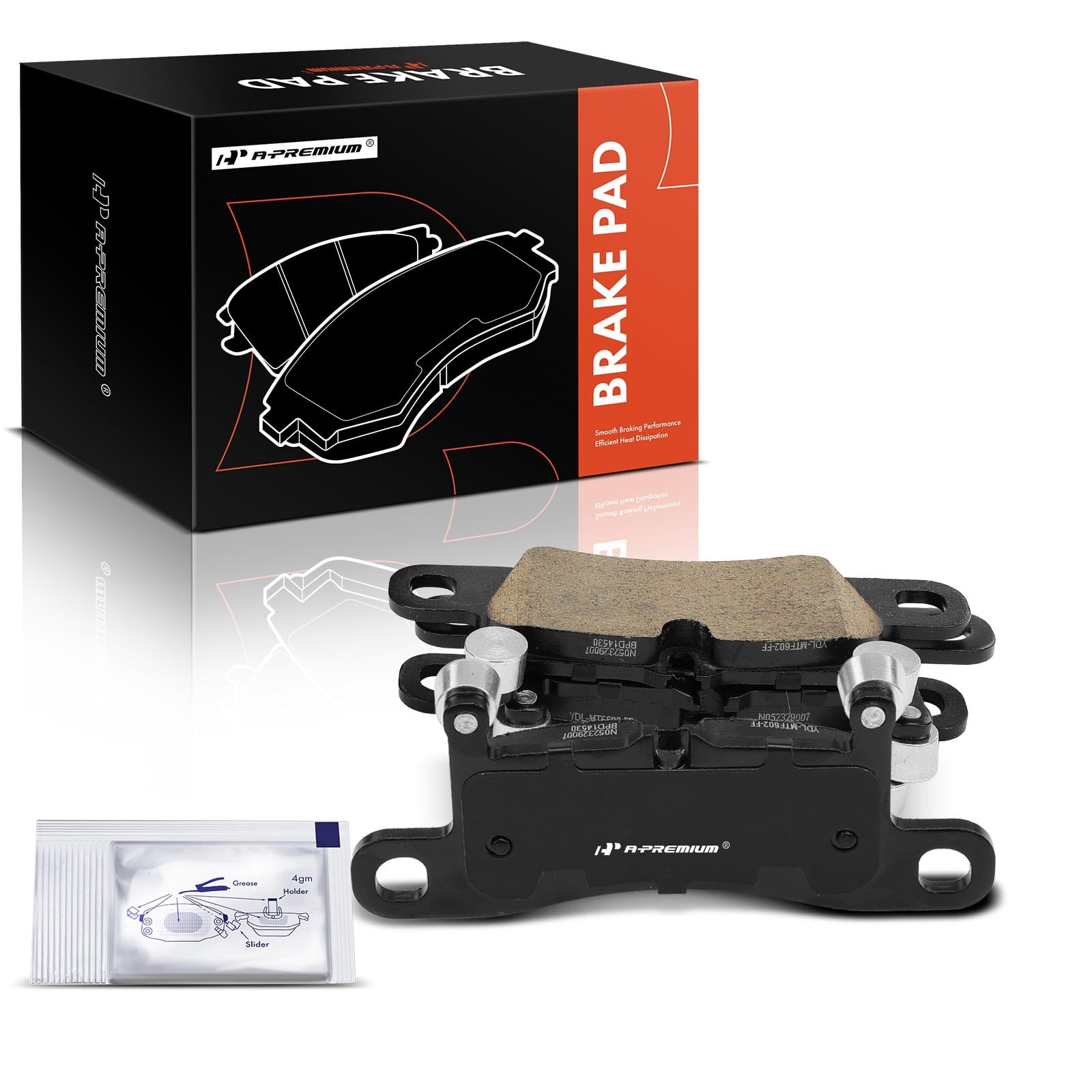 Amazon.com: A-Premium Rear Ceramic Disc Brake Pads Set Compatible with ...
