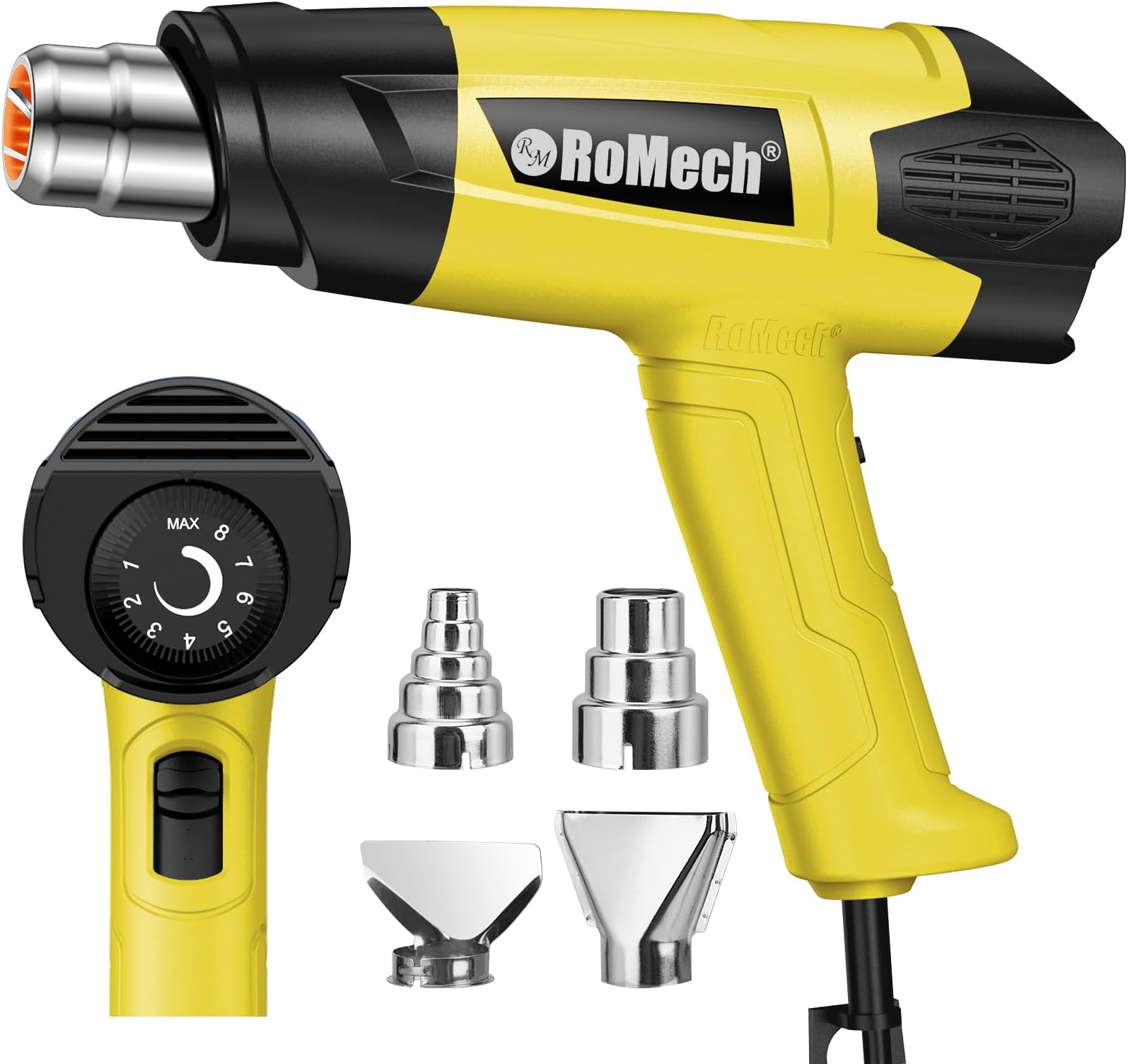 PNECK 2000W Heavy Duty Heat Gun Kit, Variable Temperature 140°F-1202°F ...