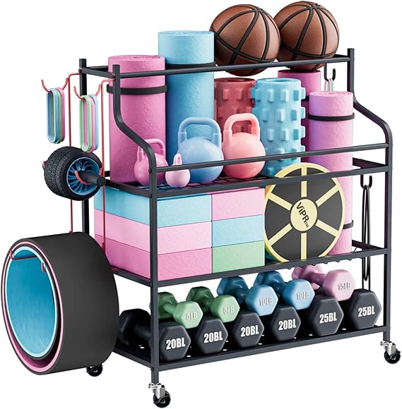 Amazon.com : Home Gym Storage Rack for - Weight Set Stand Dumbbell ...