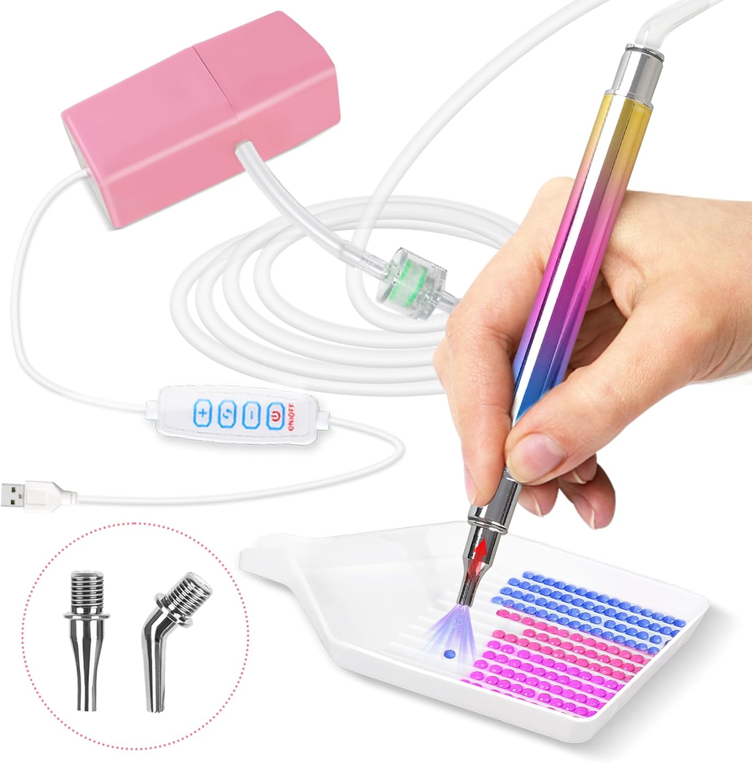 Amazon.com: Vacuum Diamond Art Pens Diamond Painting Pen No Wax Needed ...