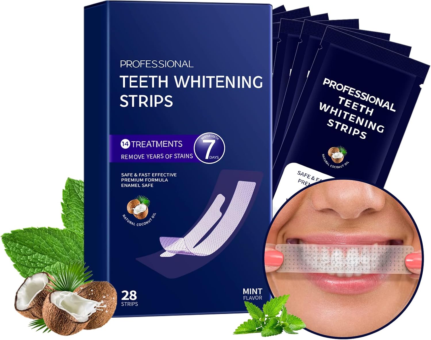 Amazon.com: Qcyuui Professional Teeth Whitening Strips, Reduce ...