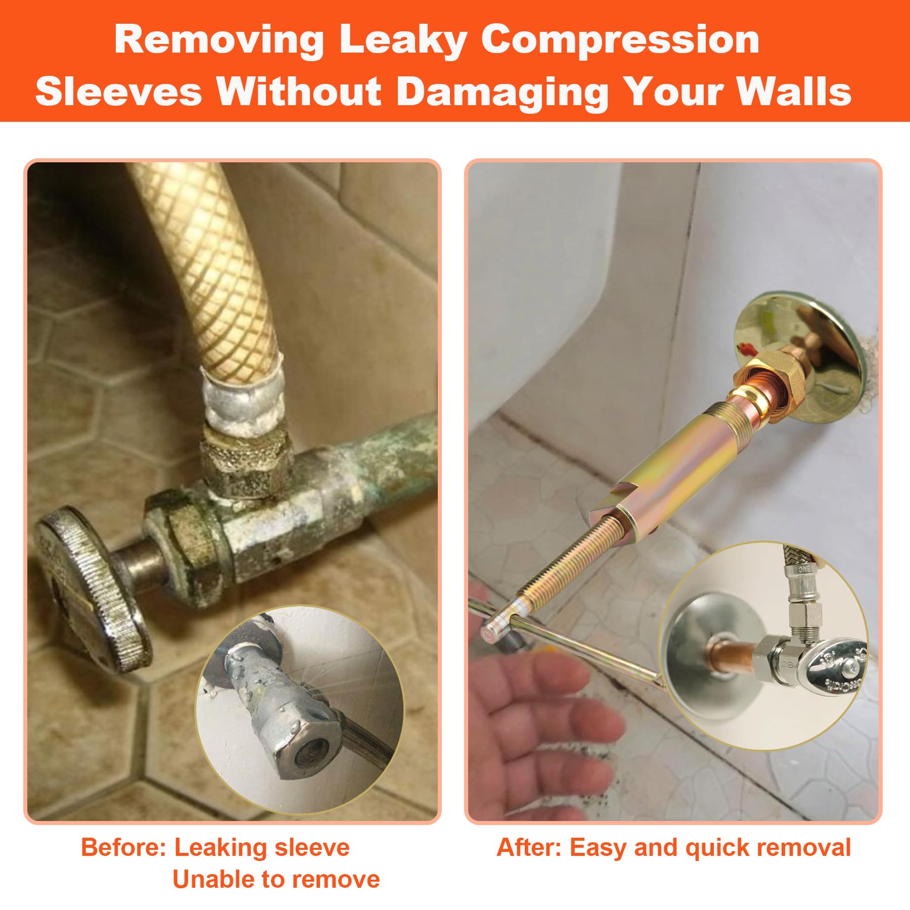Snapklik.com : Compression Sleeve Puller Tool, Ferrule Puller For 1/2 ...