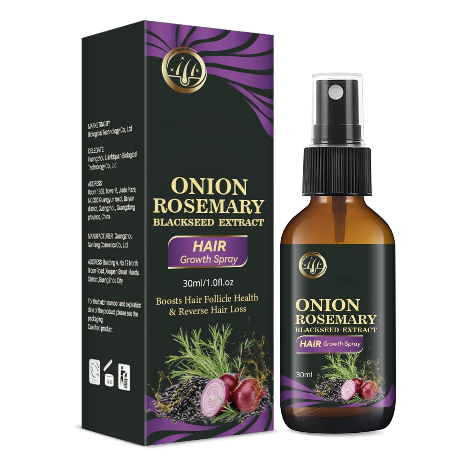 Hocossy Onion Oil Hair Spray for Hair Growth Hair Fall Control, Hair ...