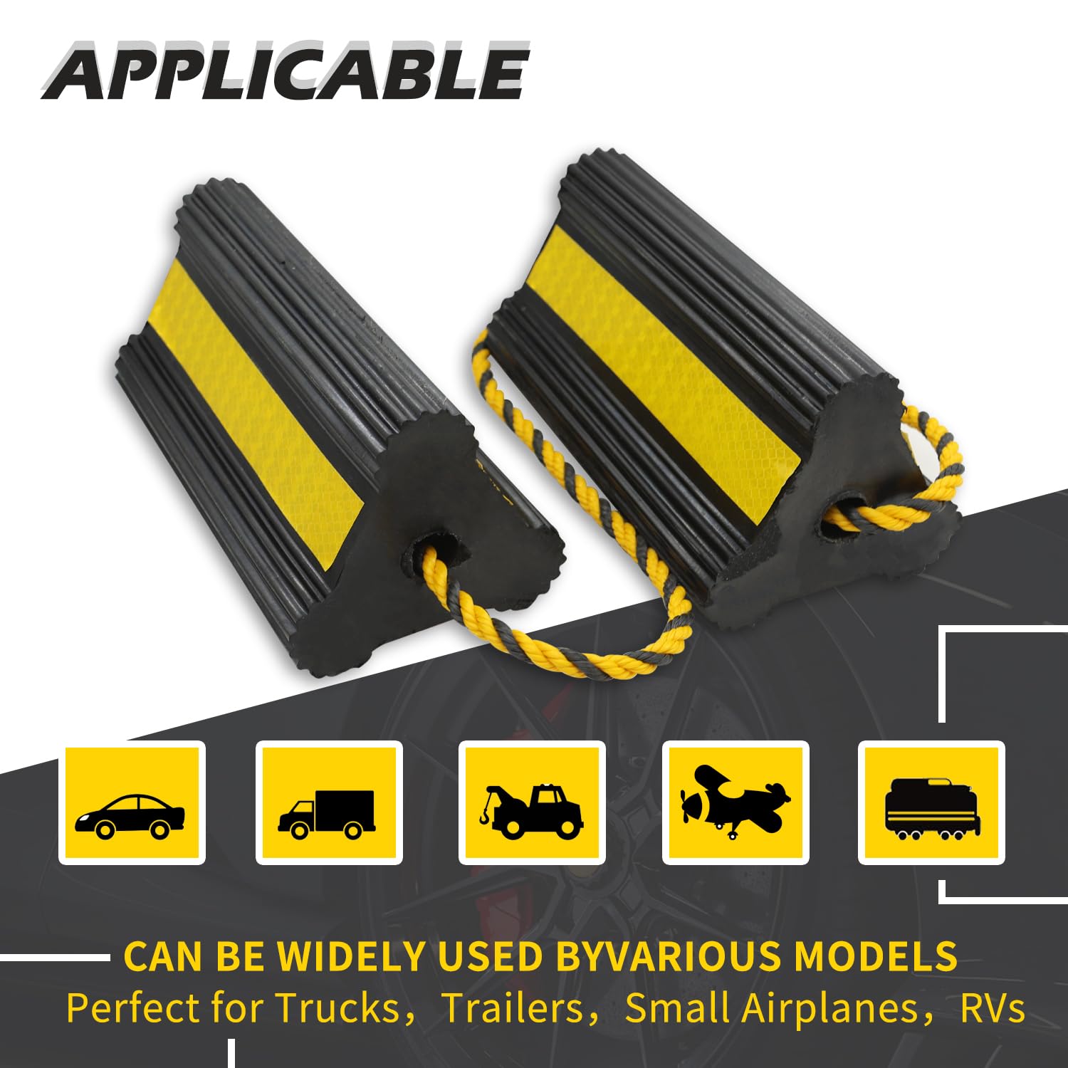 Snapklik.com : Wheel Chocks For Travel Trailers, Sturdiness Heavy Duty ...