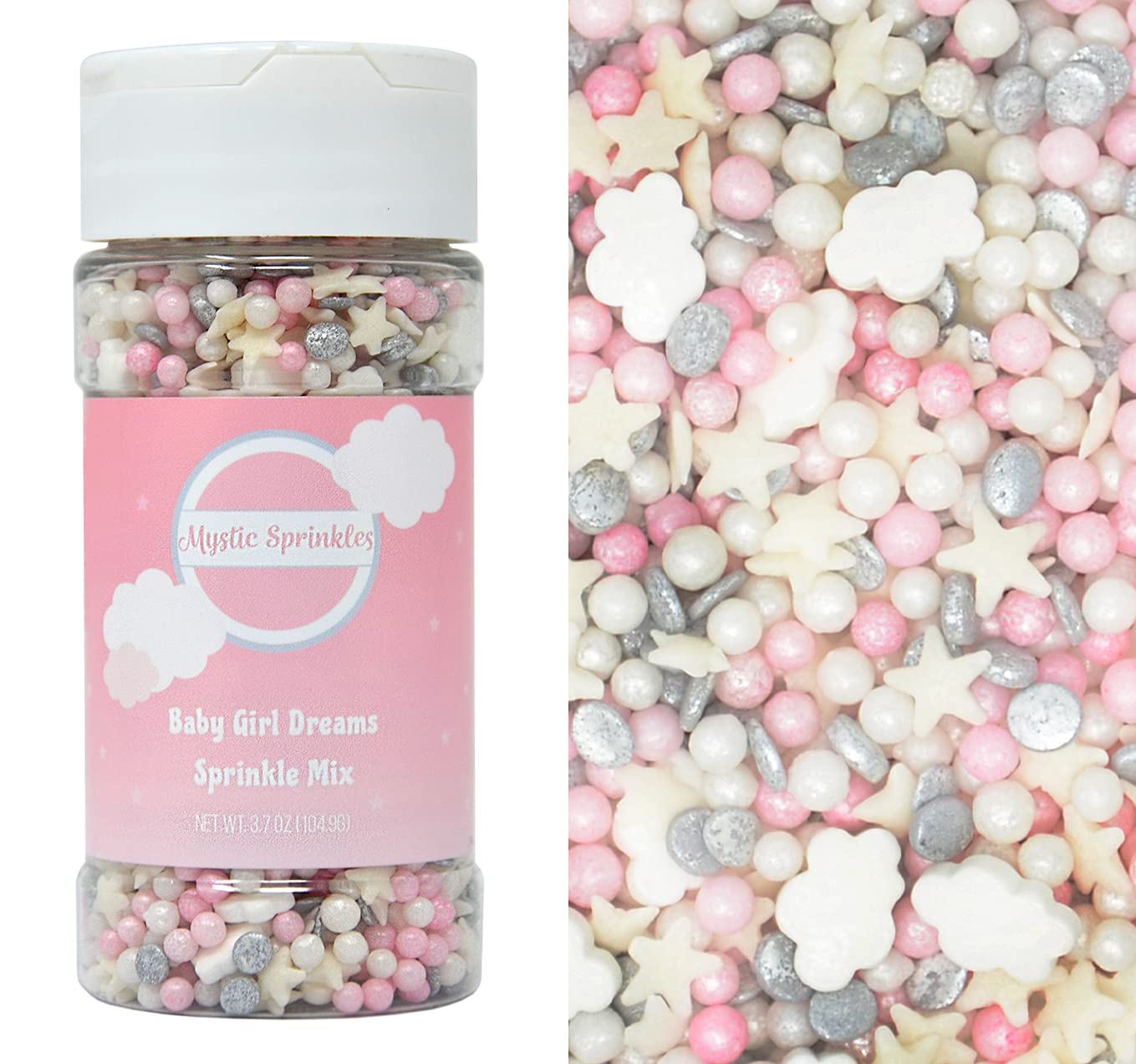 Amazon.com: Mystic Sprinkles Baby Shower Sprinkle Mixes (Baby Girl ...