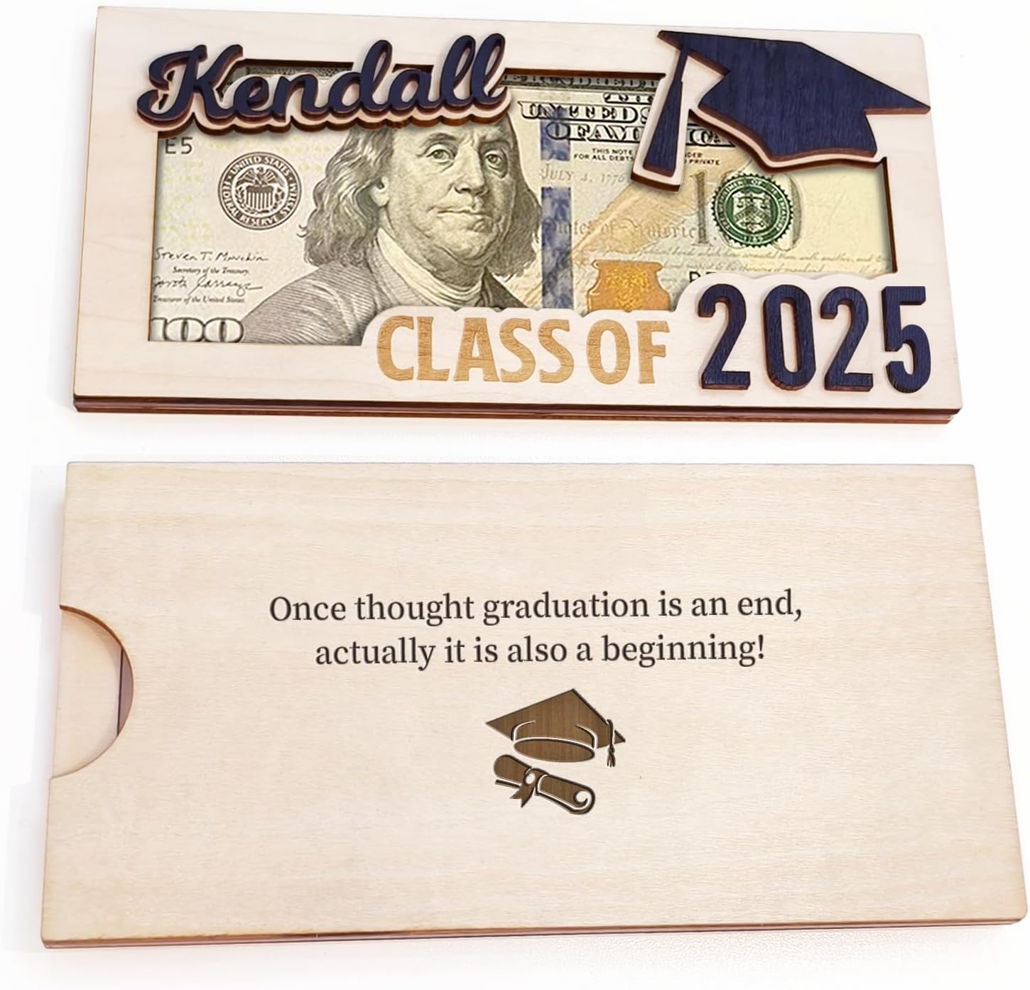 Amazon.com : YATEDIY Personalized Graduation Money Holder - Custom Name ...