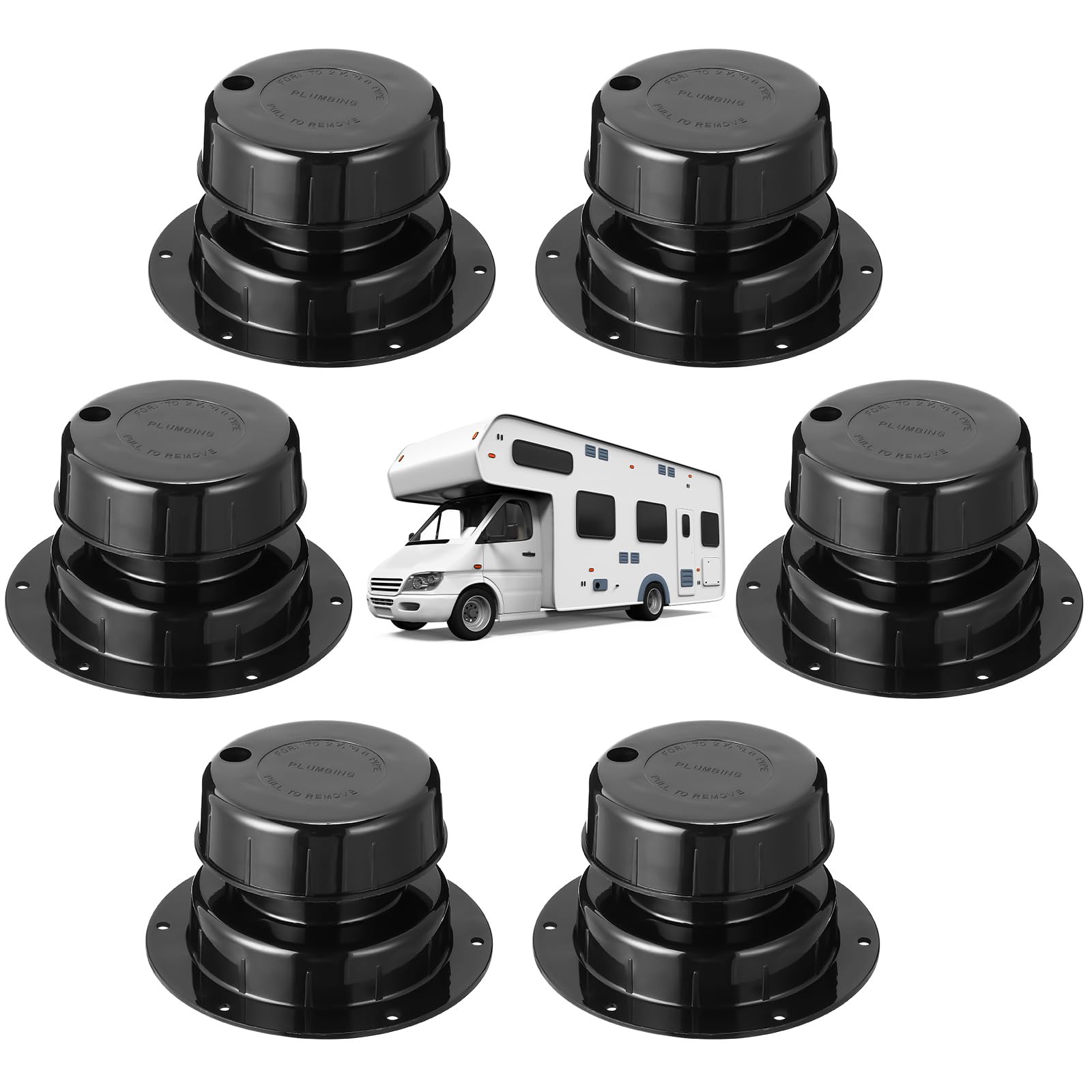 Snapklik.com : Barydat 6 Pcs RV Plumbing Vent Cap RV Roof Vent Cover ...