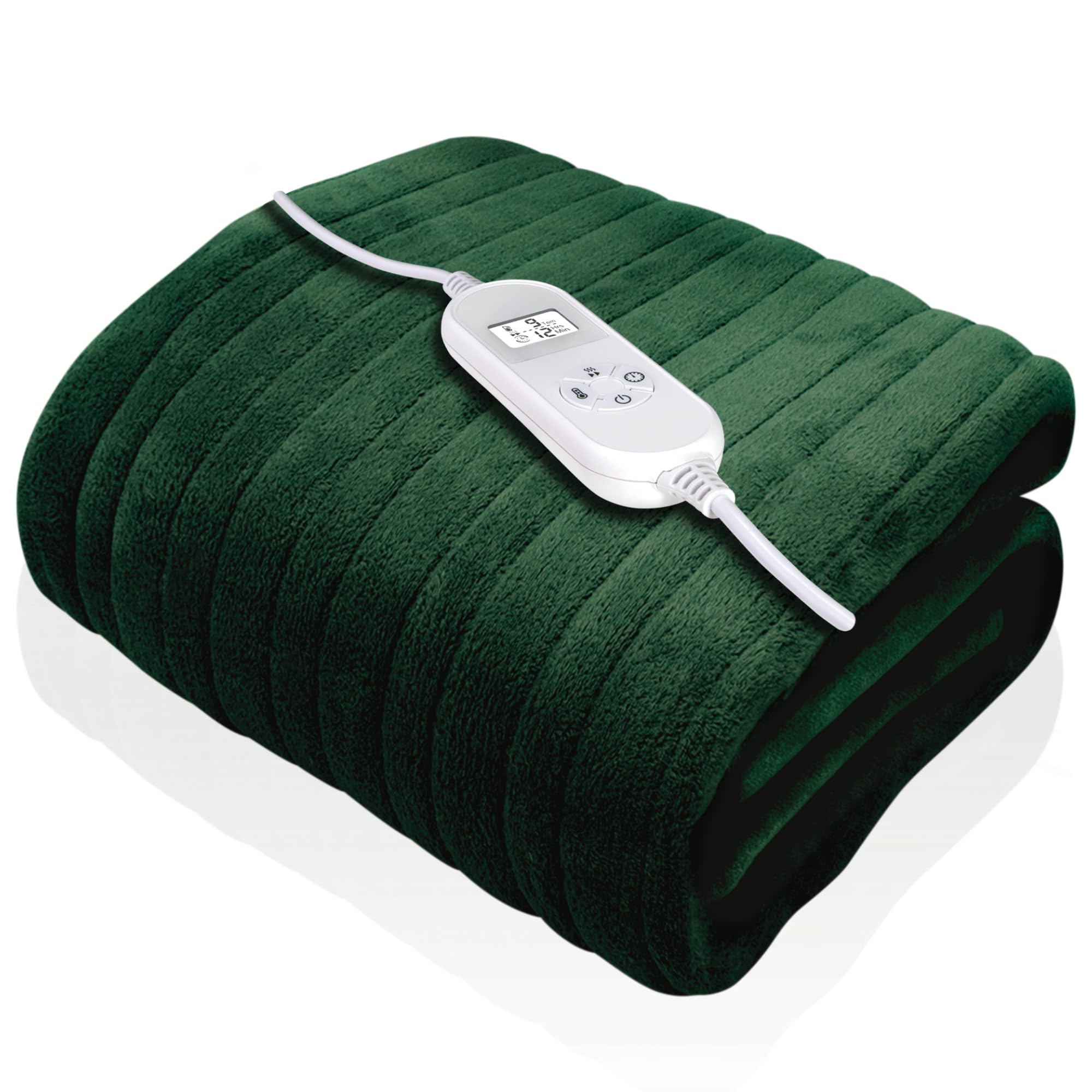 Dreamcatcher Green Heated Throw Electric Blanket, 160 x 120cm Heated ...