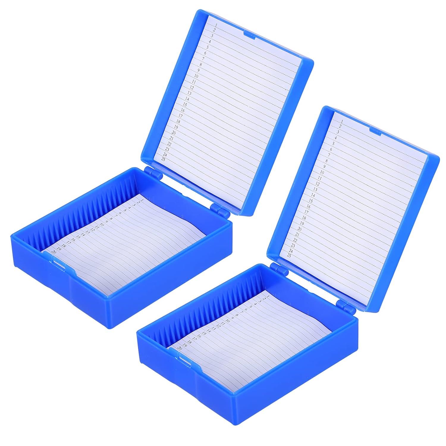 Microscope Slide Box Microscope Slide Case 2pcs Multi Slots Slide ...