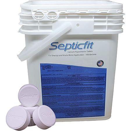 Amazon.com : Septicfit Septic Chlorine Tablet - 4 Pail Value Pack - 6 ...