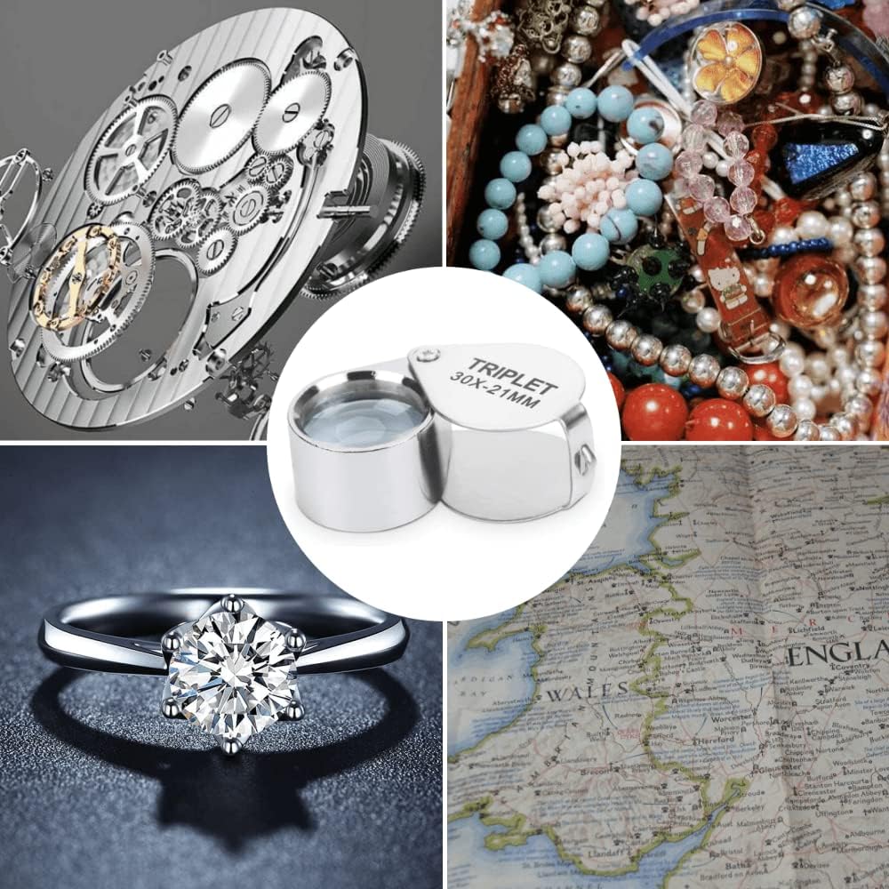 Snapklik.com : 3 Pack Jewellers Eye Loupe - Lens 10x 20x 30x Glass ...