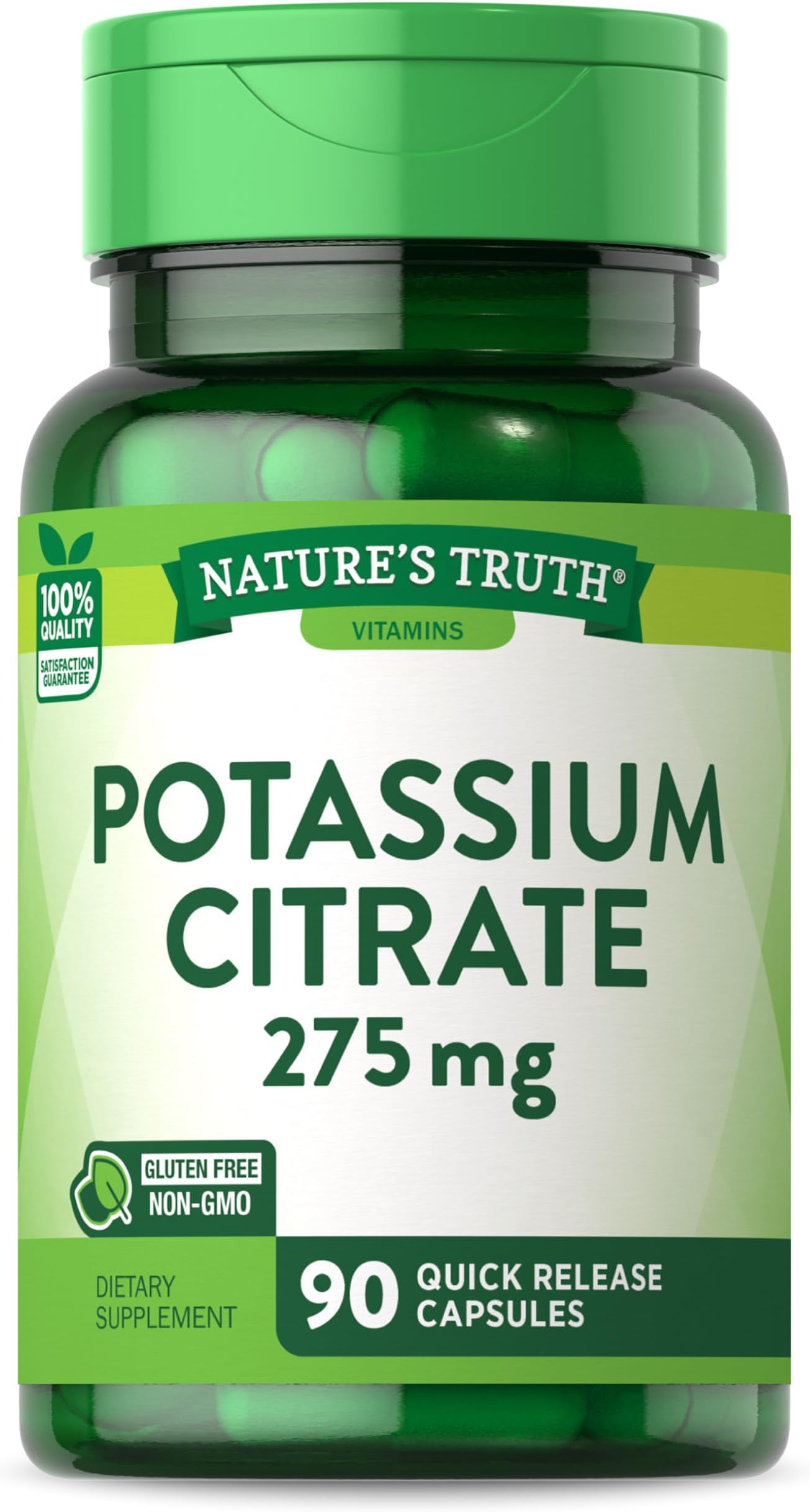 Amazon.com: Potassium Citrate Supplement | 275mg | 90 Capsules | Non ...