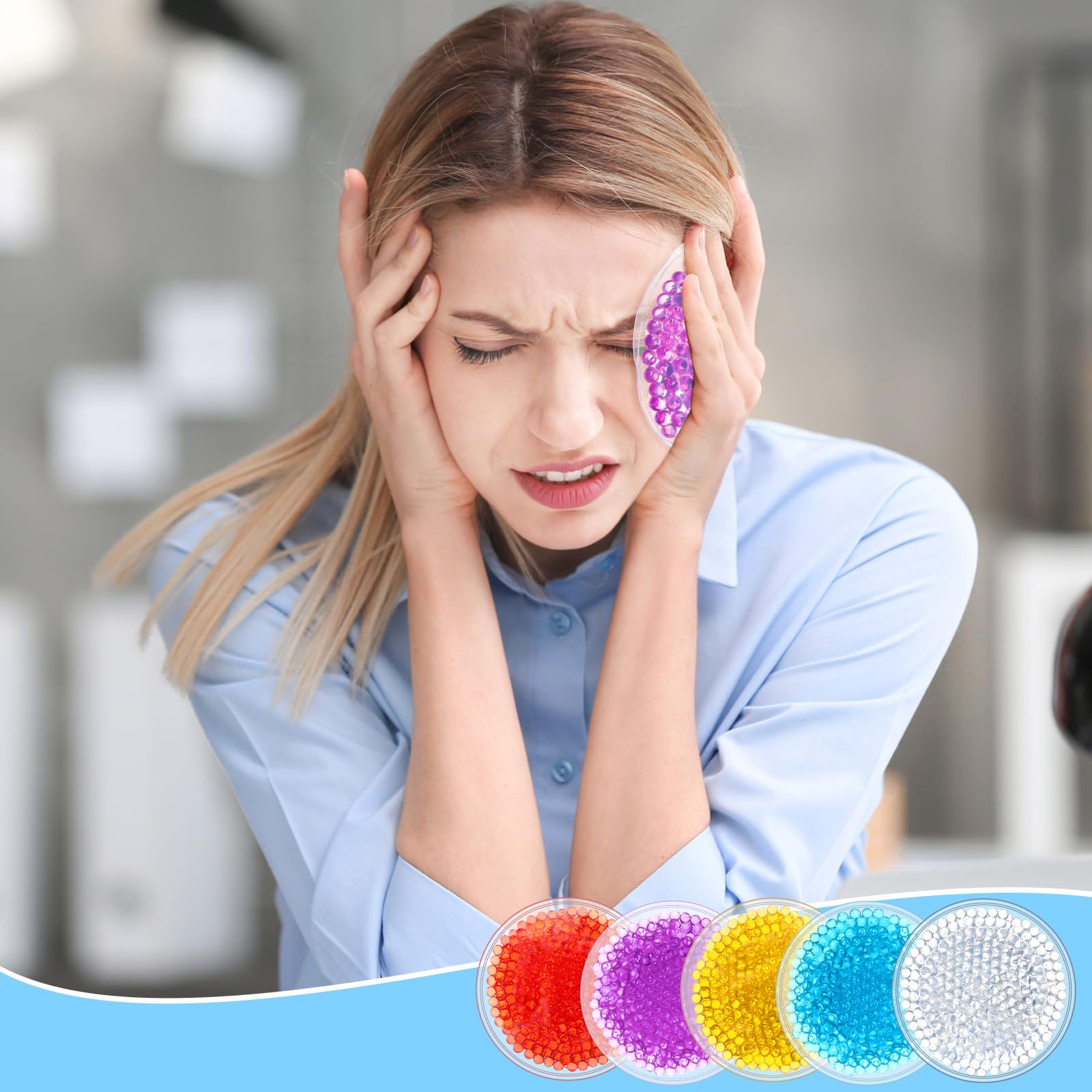 Snapklik.com : TrelaCo Ice Packs For Injuries Reusable 30 Pcs Round ...