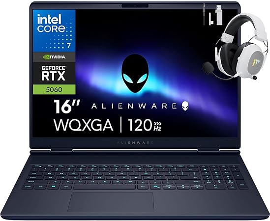 Amazon.com: Alienware 16 Aurora Laptop, 16" WQXGA 120Hz Display, Intel ...