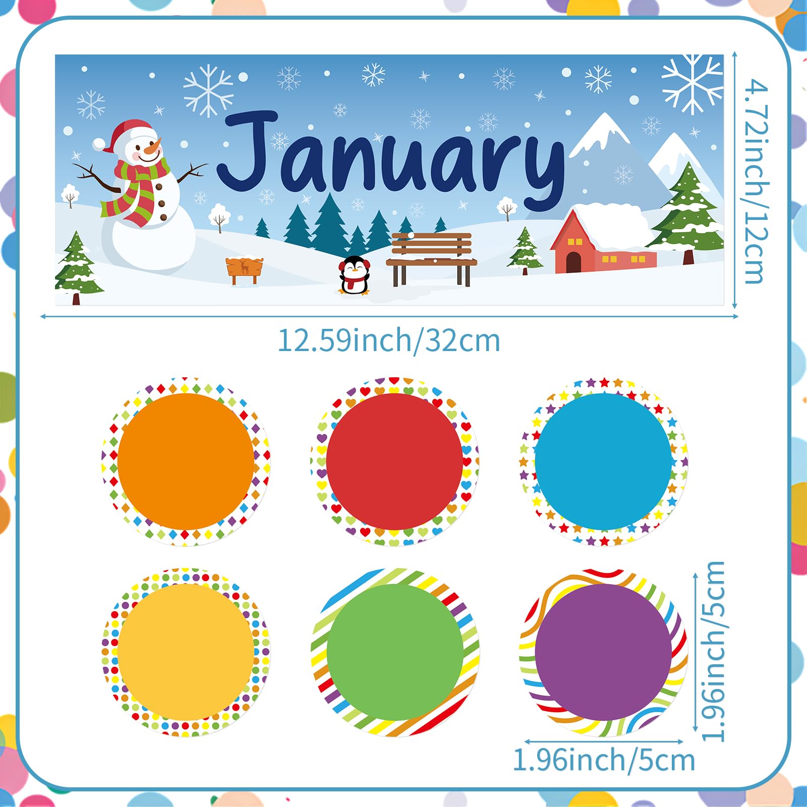 Monthly Headliners 48 Pack Holiday 12 Months Of The Year Bulletin Board ...