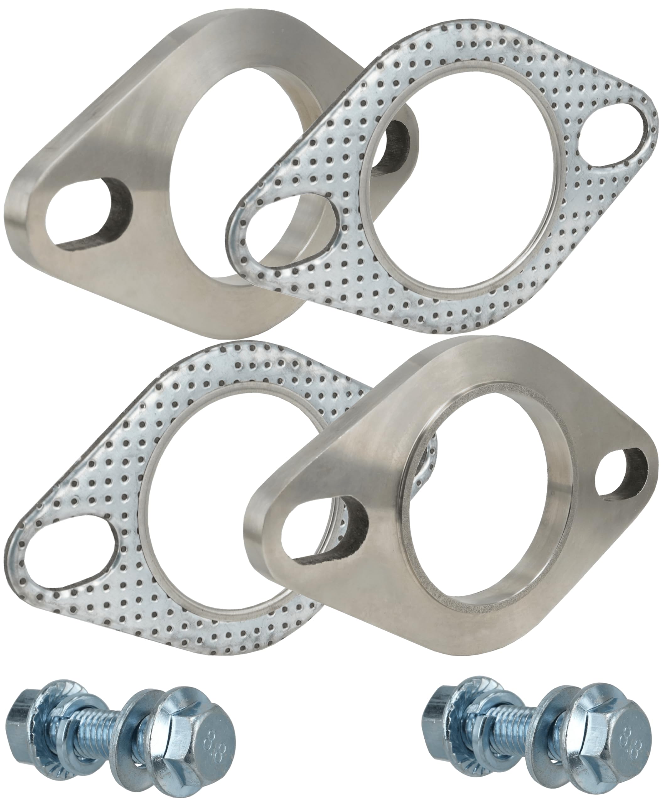 Amazon.com: SHINTONES 1.75 Inch 2 Bolt Exhaust Flange and Gasket ...