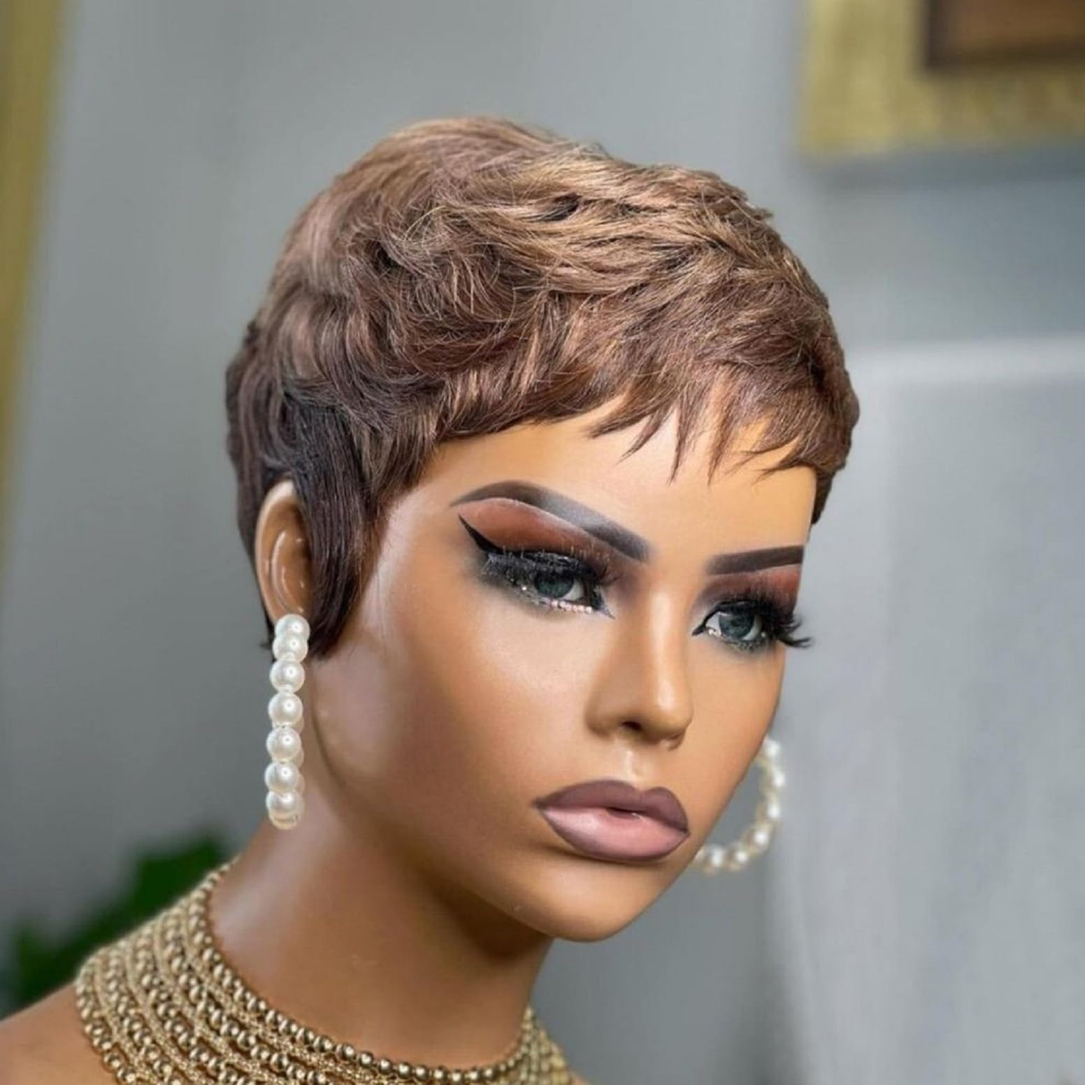 Amazon.com: HAIRCUBE Pixie Cut Wigs for Women Pixie Cut Human Hair Wigs ...
