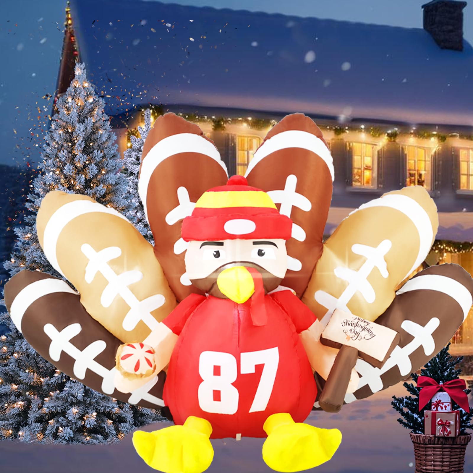 Amazon.com: Gardwin 8FT Long Christmas Inflatable Outdoor Decoration ...