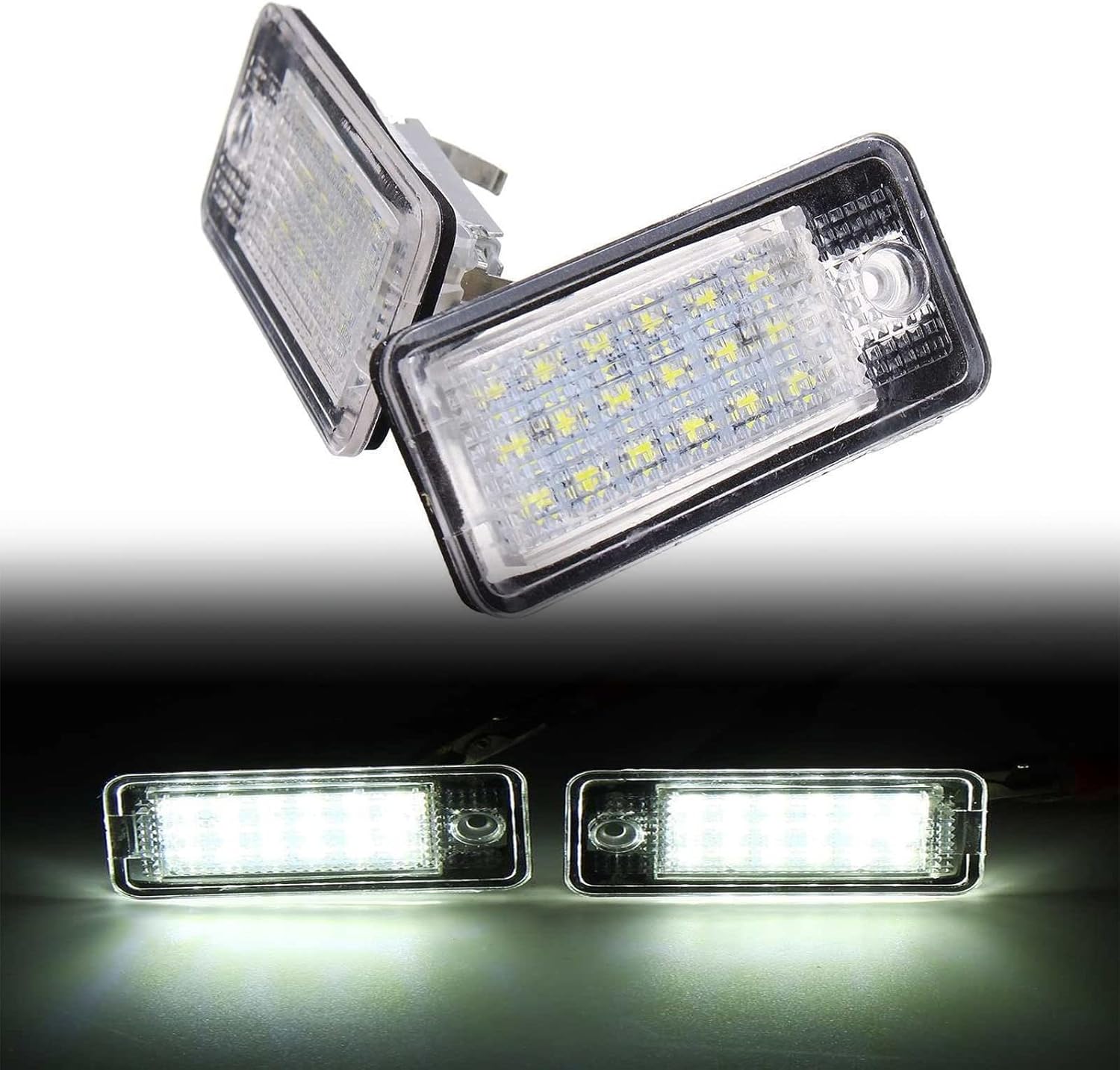 NOZADO LIGHT Number License Plate Light Lamp Fit For Audi A4 S4 RS4 A3 ...