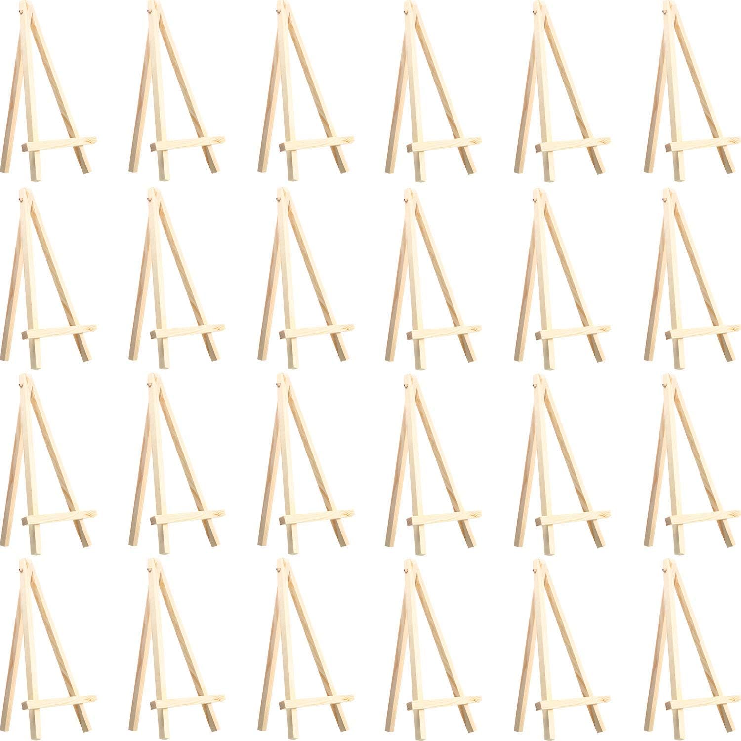 Amazon.com: 24 Pack Mini Wood Display Easel (8 Inch)