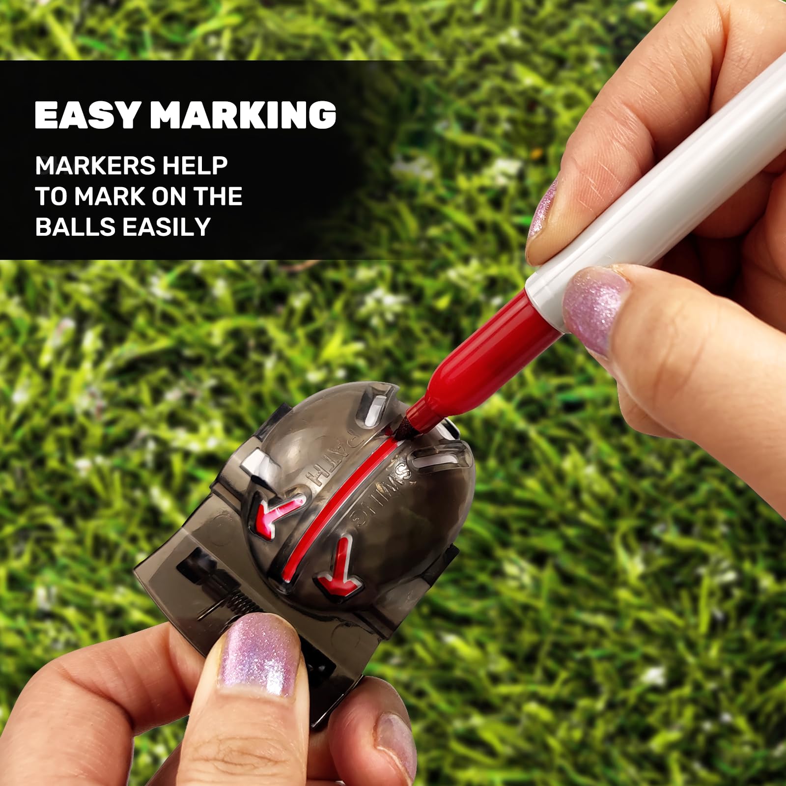 Snapklik.com : SAPLIZE Golf Ball Marker Alignment Kit(Mixed 3 Pack ...