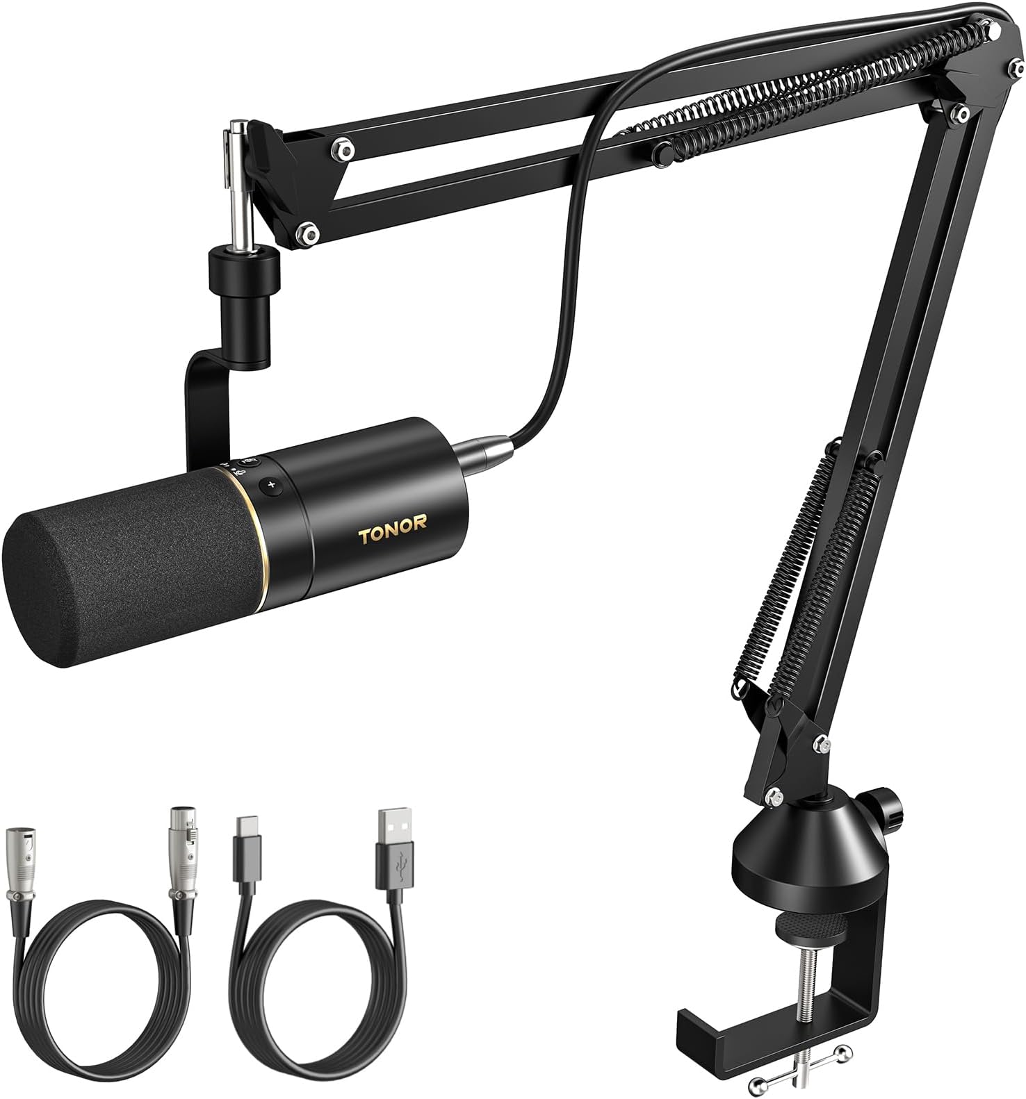 Amazon.com: TONOR Dynamic Microphone, XLR/USB Microphone for Podcast ...