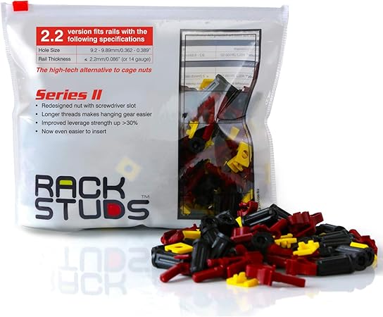 Amazon.com: Rackstuds R100 Rack Mount Solution Series II – No More Cage ...