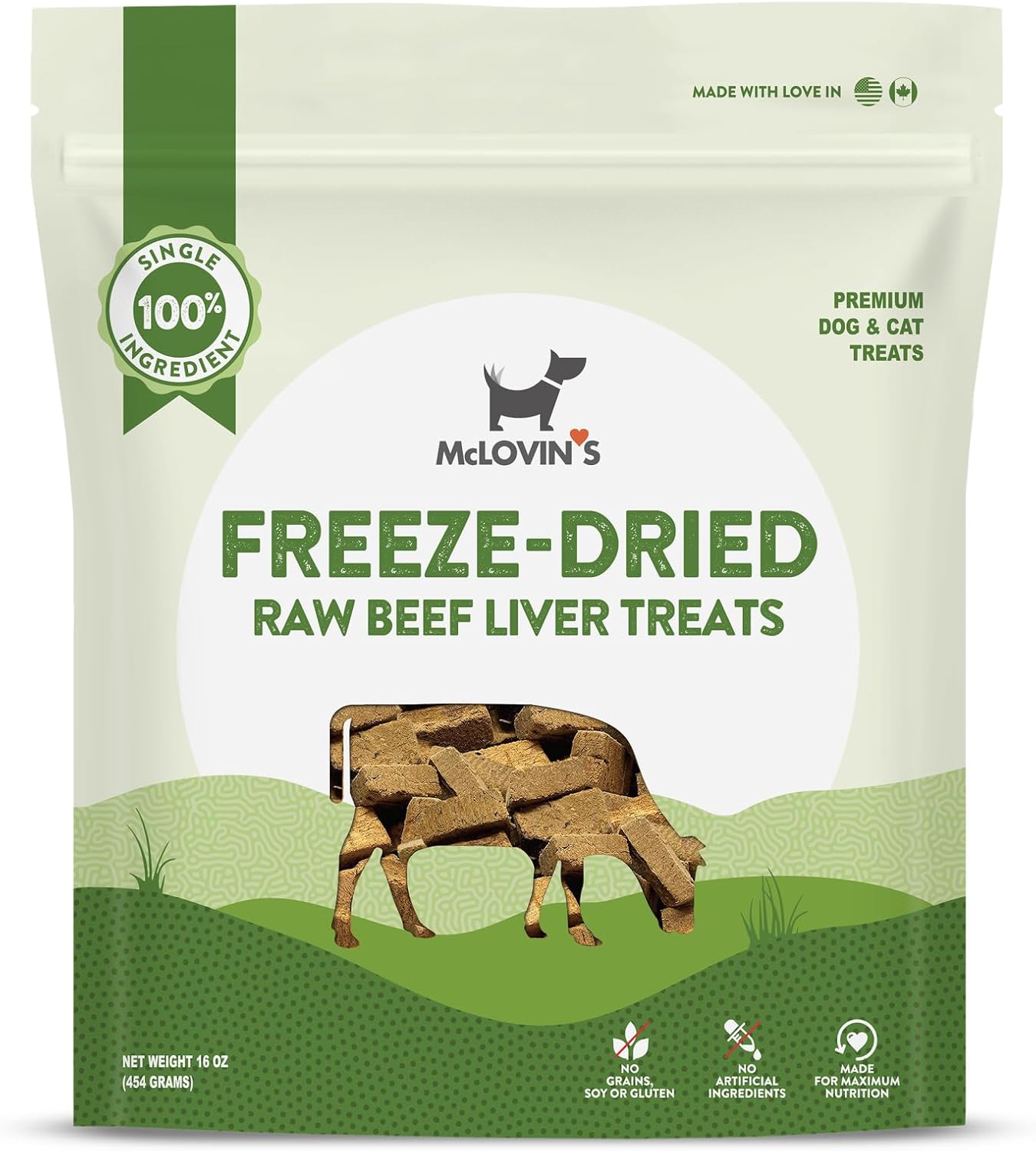 Amazon.com : McLovin’s Premium Freeze Dried Beef Liver Dog Treats, 16 oz | Freeze Dried Liver ...