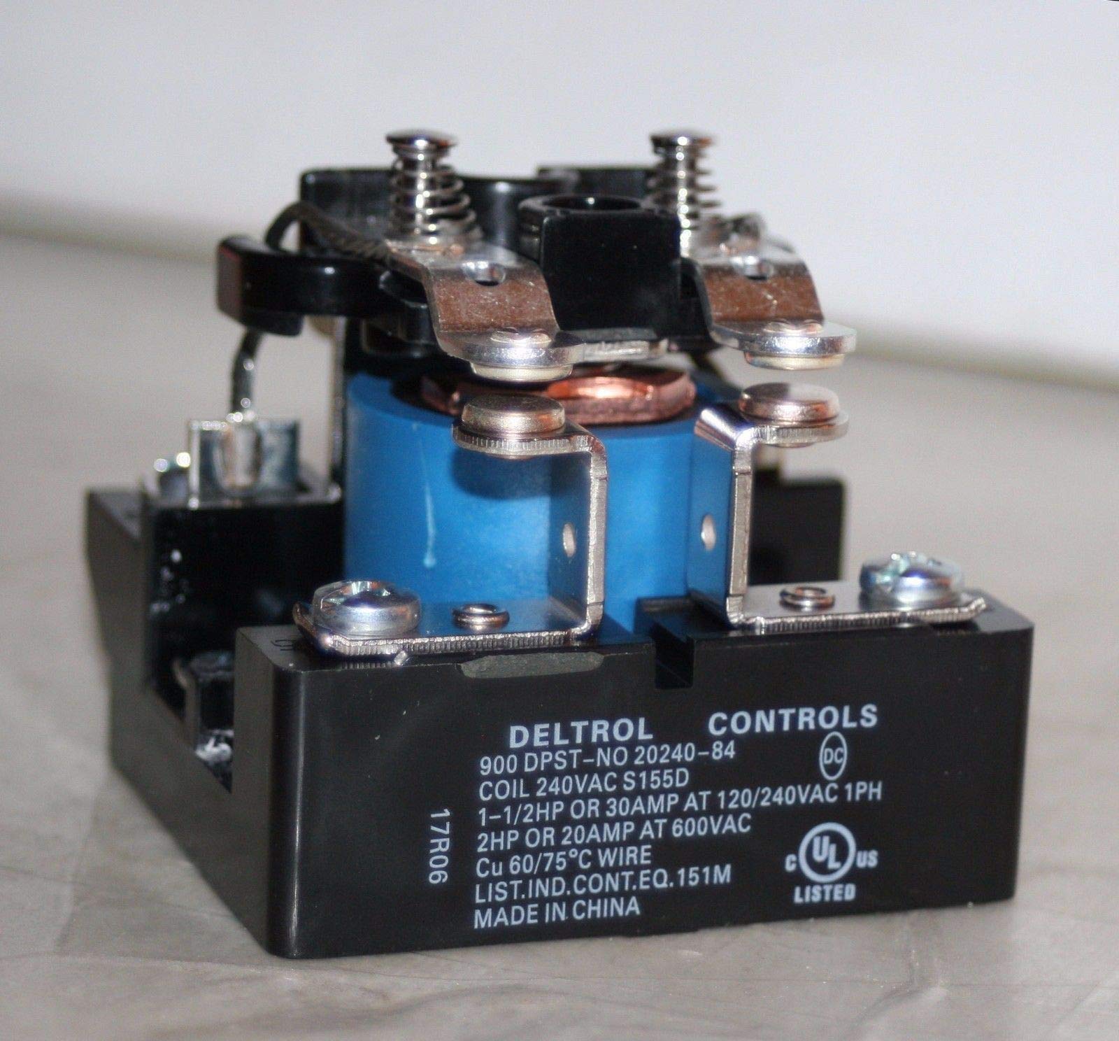 Amazon.com: Deltrol Controls 900 DPST N/O Power Control Relay 120 ...