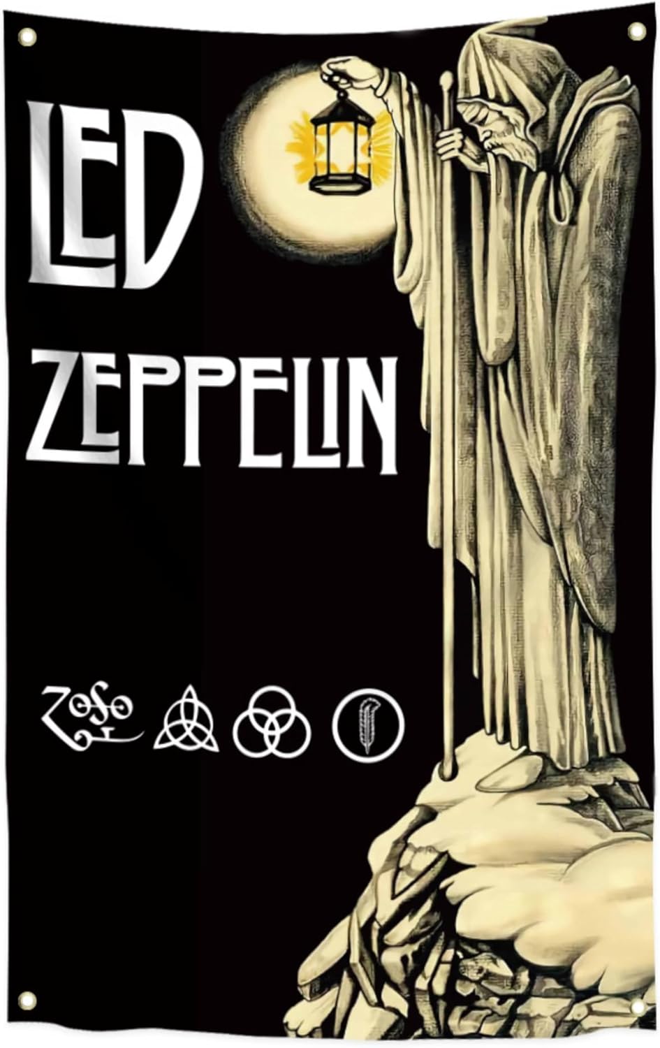 Amazon.com: Led Zep-pelin Music Flag 2x3Ft Bedroom Flags,4 Brass ...