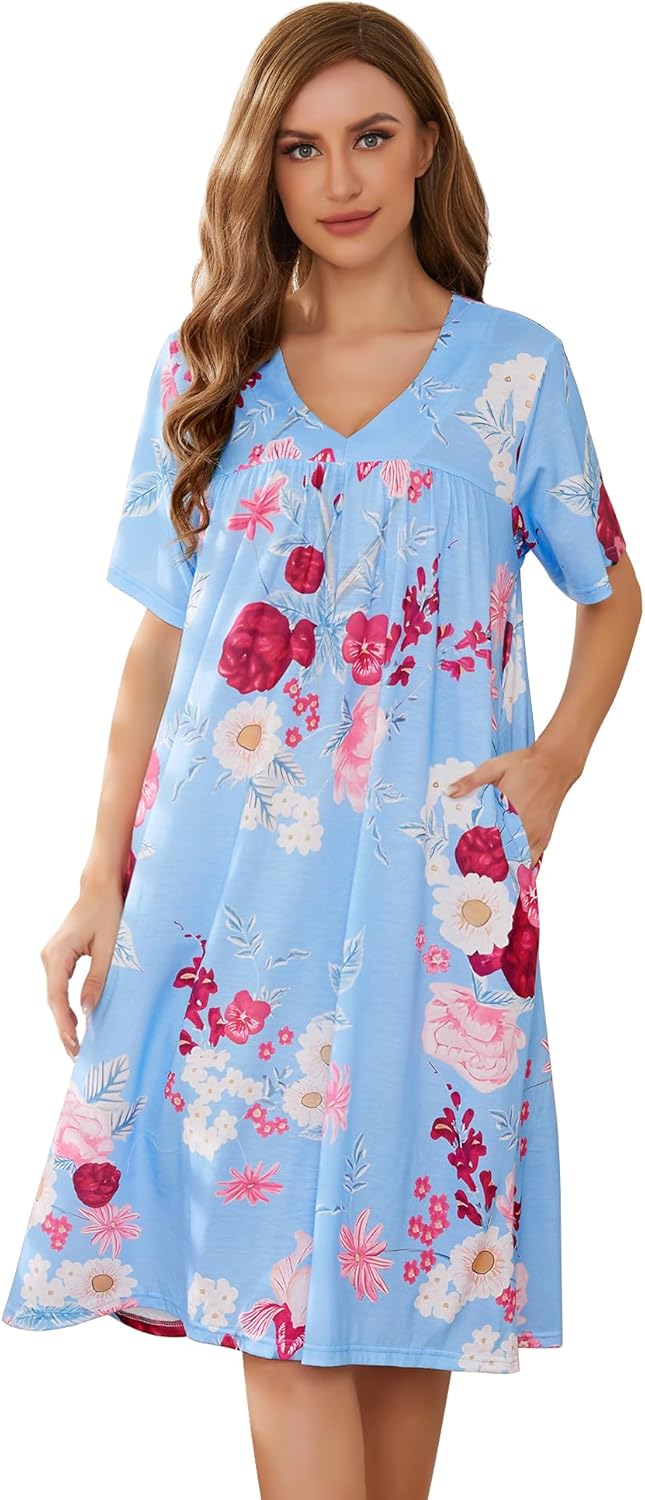 Bloggerlove Mumu Dresses for Women House Dress for Women Plus Size Mumu ...