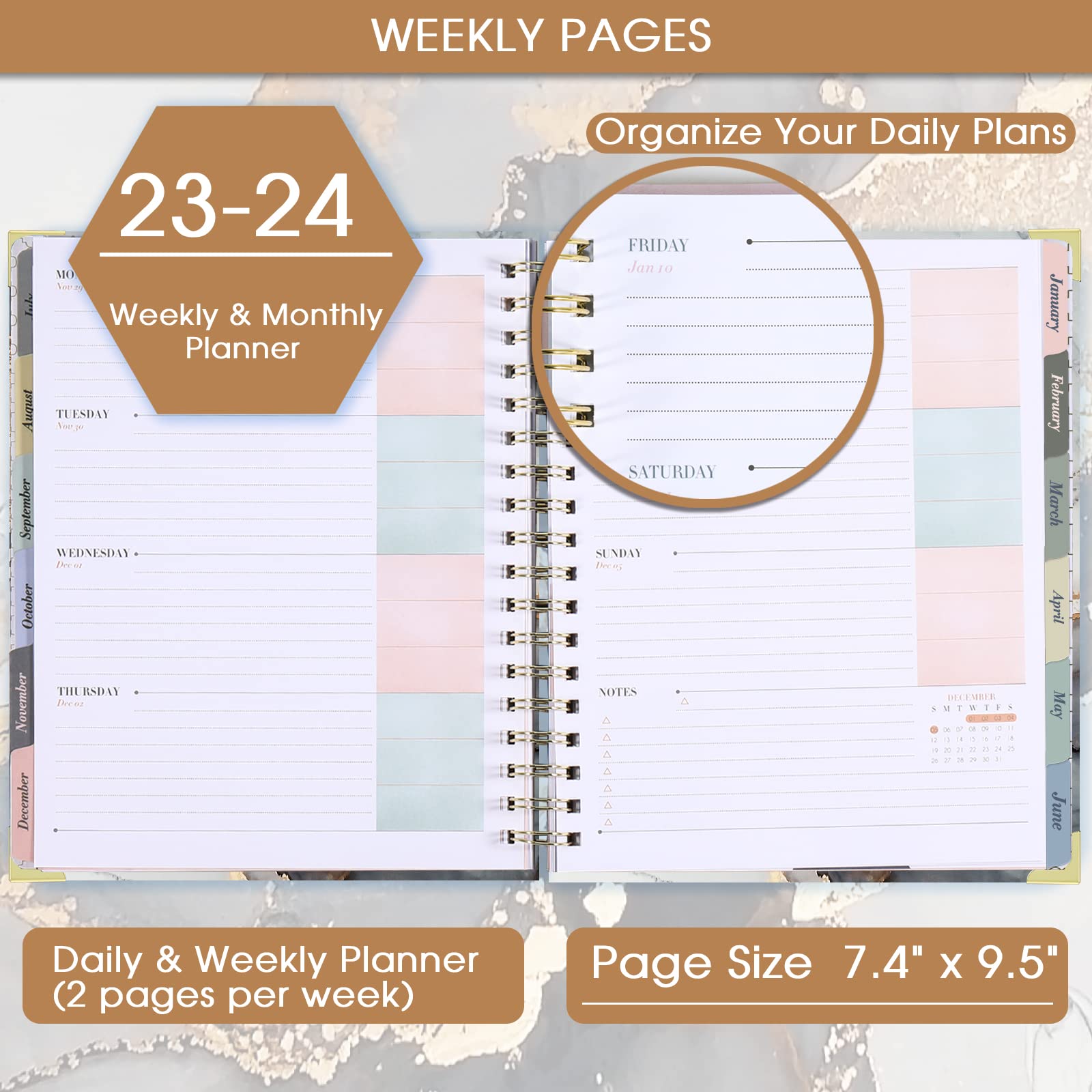 Snapklik.com : Planner 2023-2024,Jul2023,Jun2024, Academic Planner 2023 ...