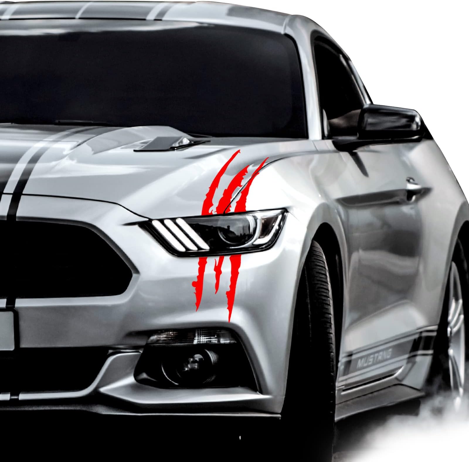 Amazon.com: KeeForthewin 2PCS Claw Marks Decal Sticker Waterproof ...