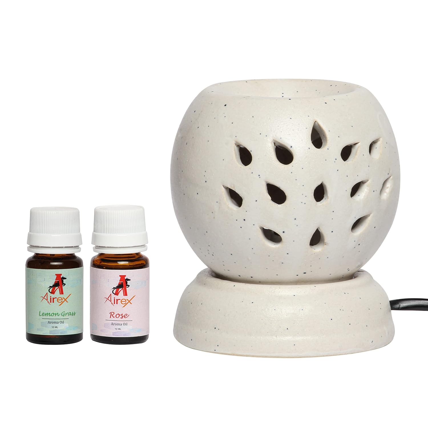 Airex Ceramic Electric Round Shaped Diffuser Handcrafted/Oil Burner for ...