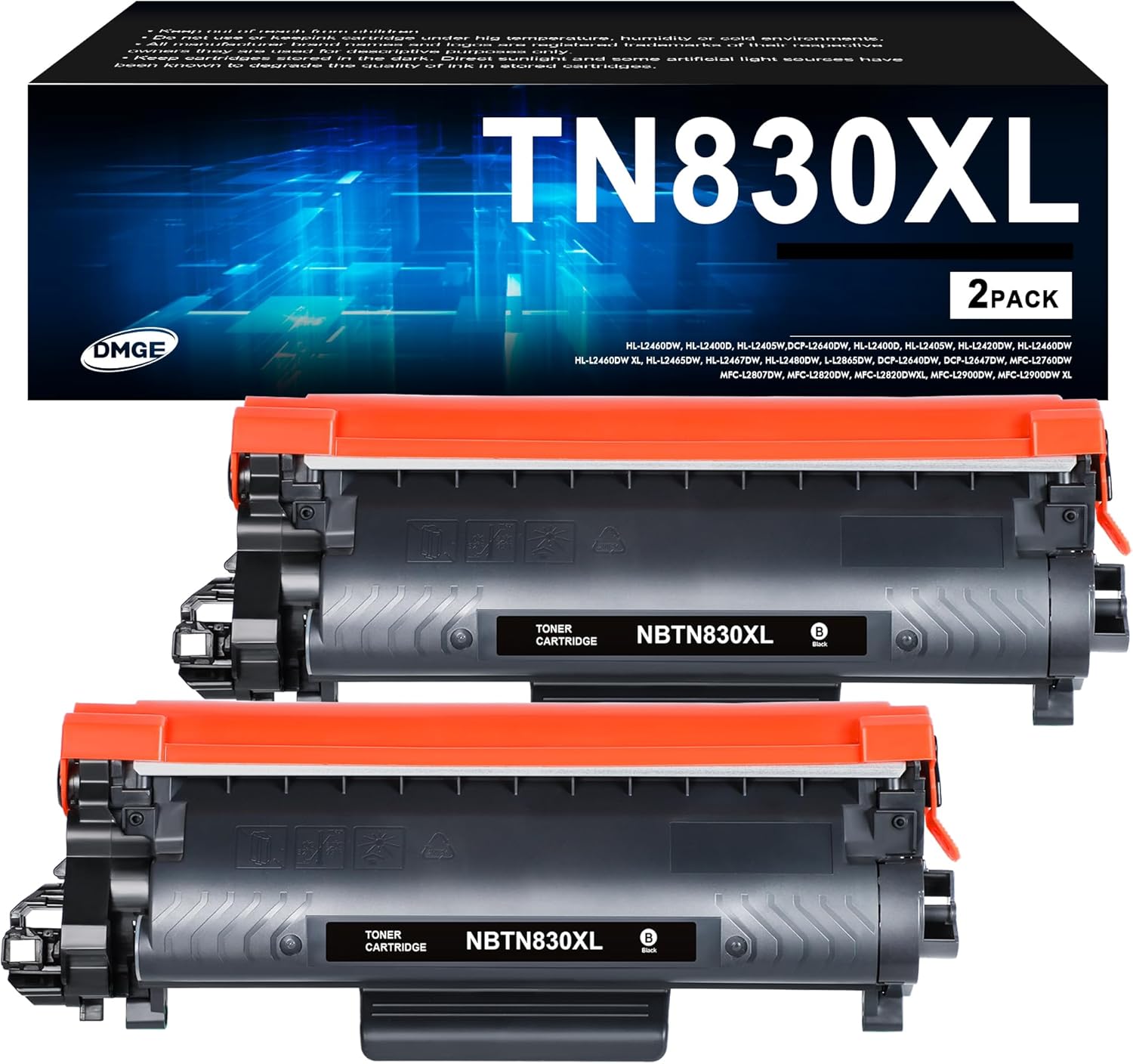 Amazon.co.jp: DMGE TN830XL トナーカートリッジ 2個パック TN830 TN830 XL MFC-L2820DW ...