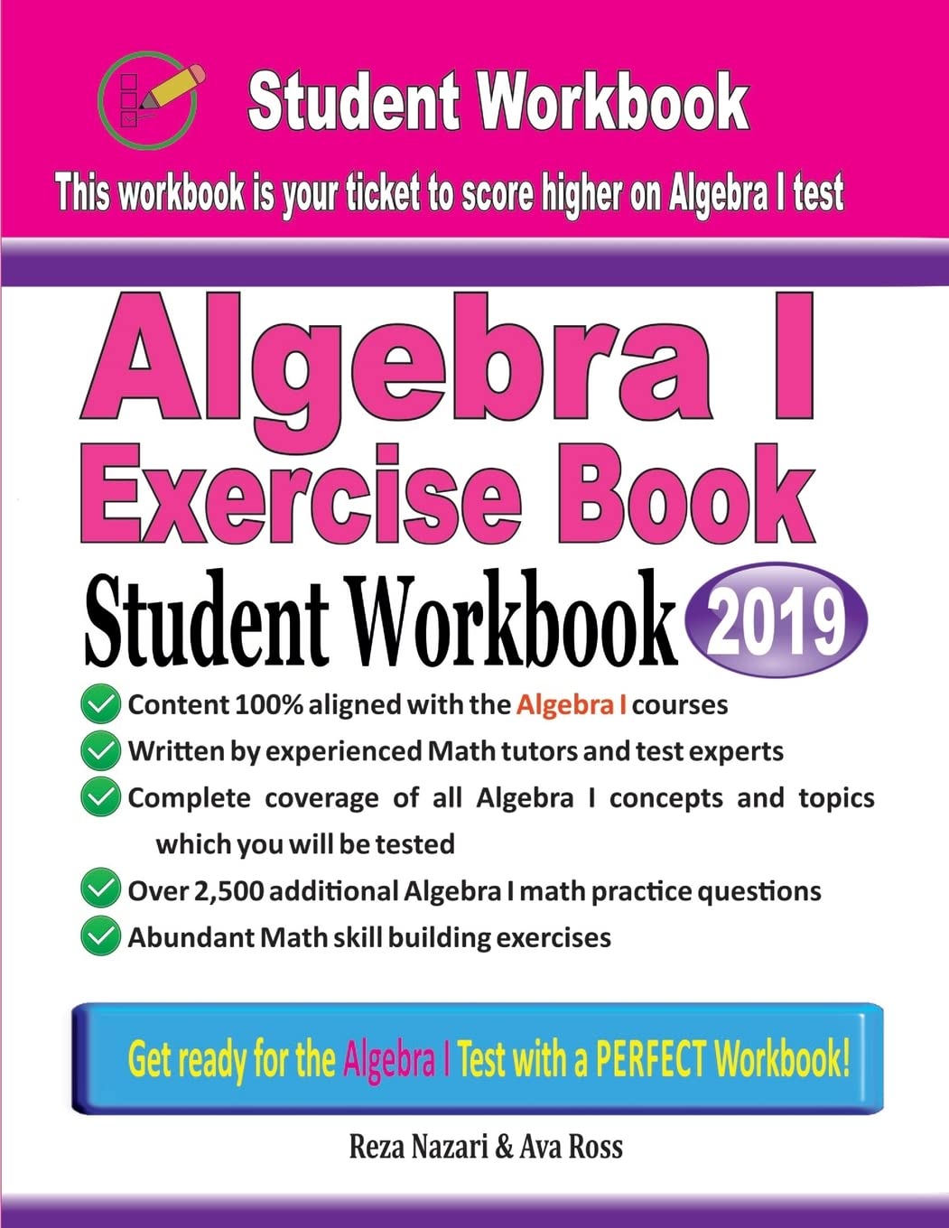 Algebra I Exercise Book: Student Workbook: Nazari, Reza, Ross, Ava ...