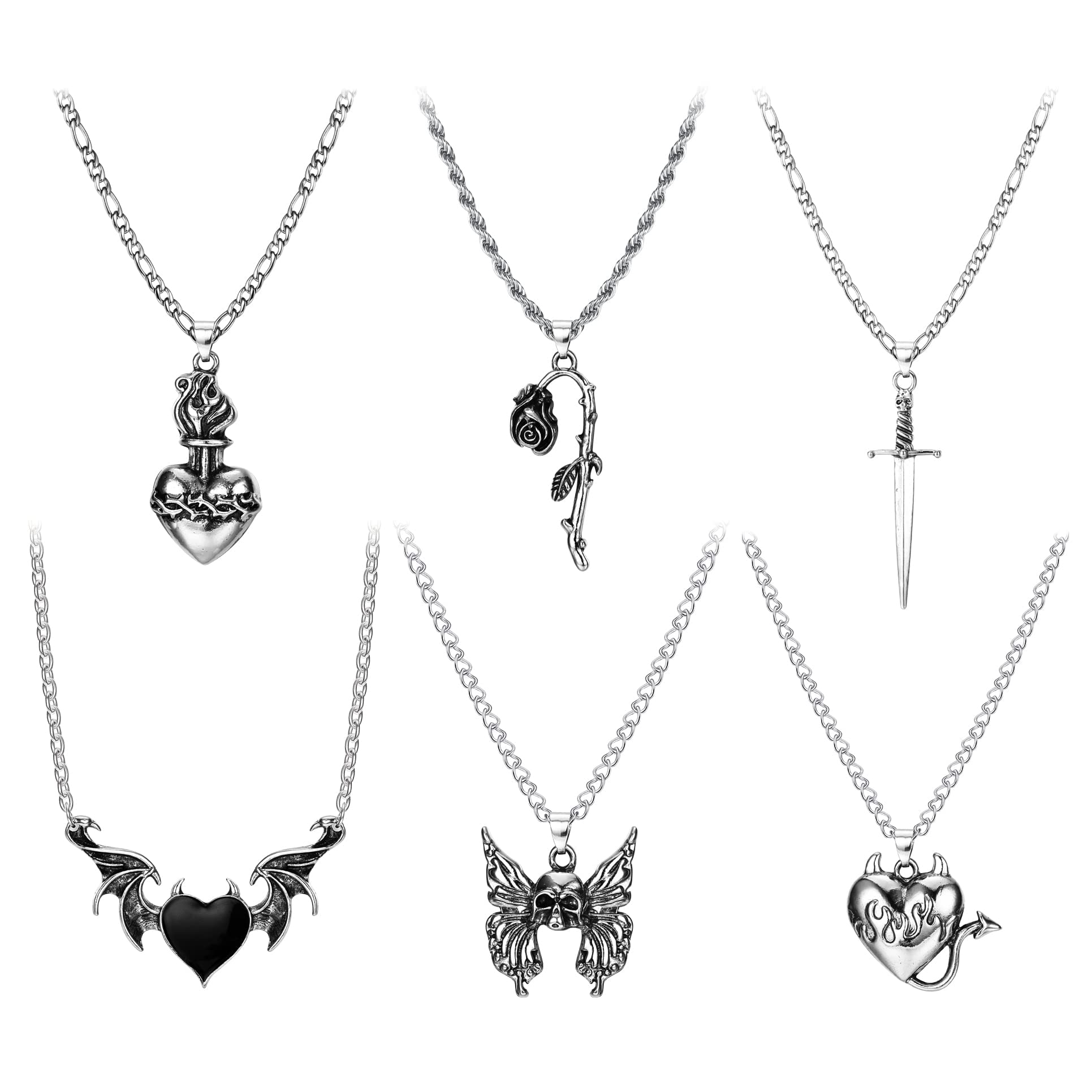 Emo Gothic Jewelry Necklaces Goth Choker Black Hang Man Gothic Emo ...