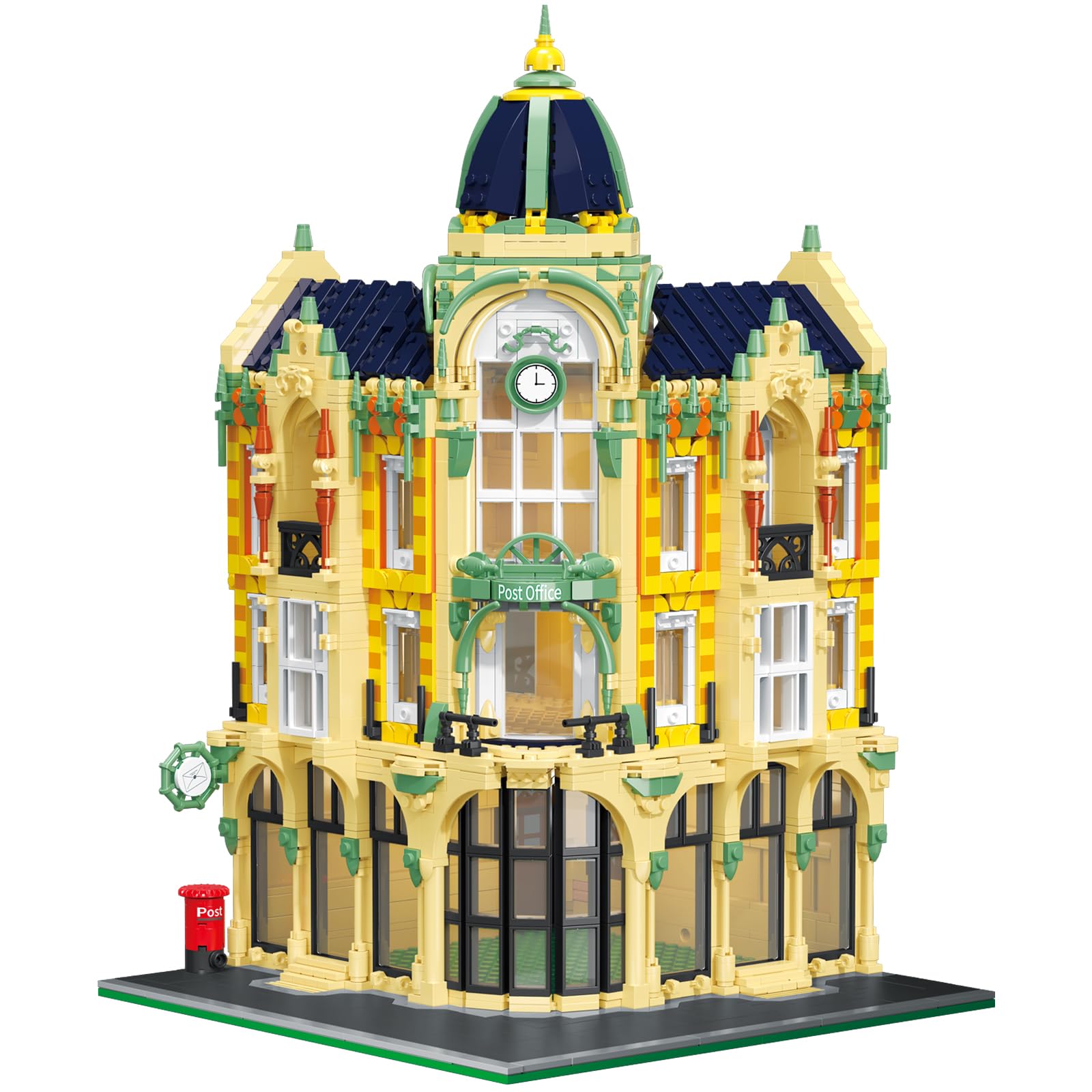 Amazon.com: Corner Post Office Street View Building Blocks City Street ...